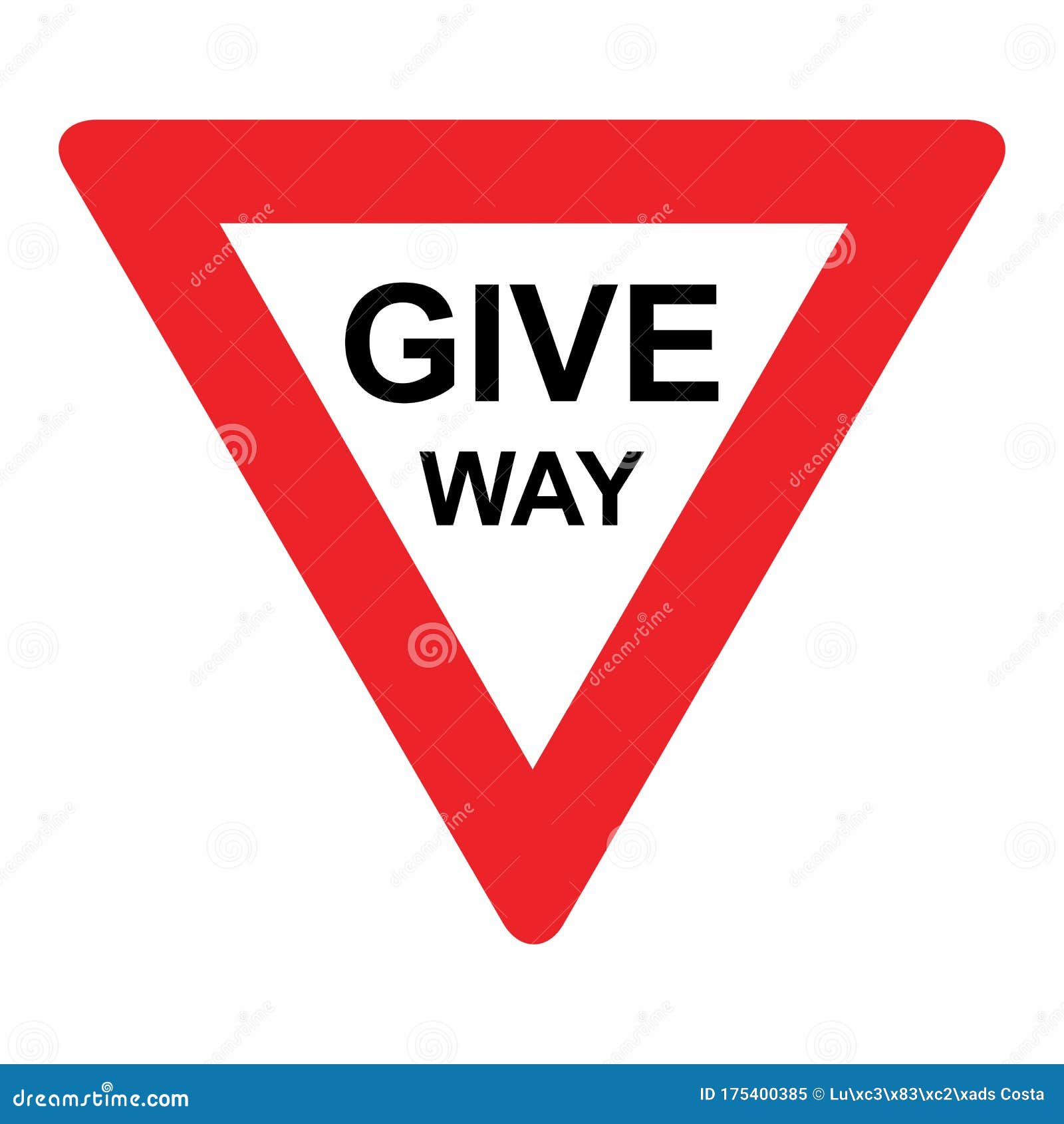 Give way traffic sign stock illustration. Illustration of danger ... Give way traffic sign stock illustration. Illustration of danger ...