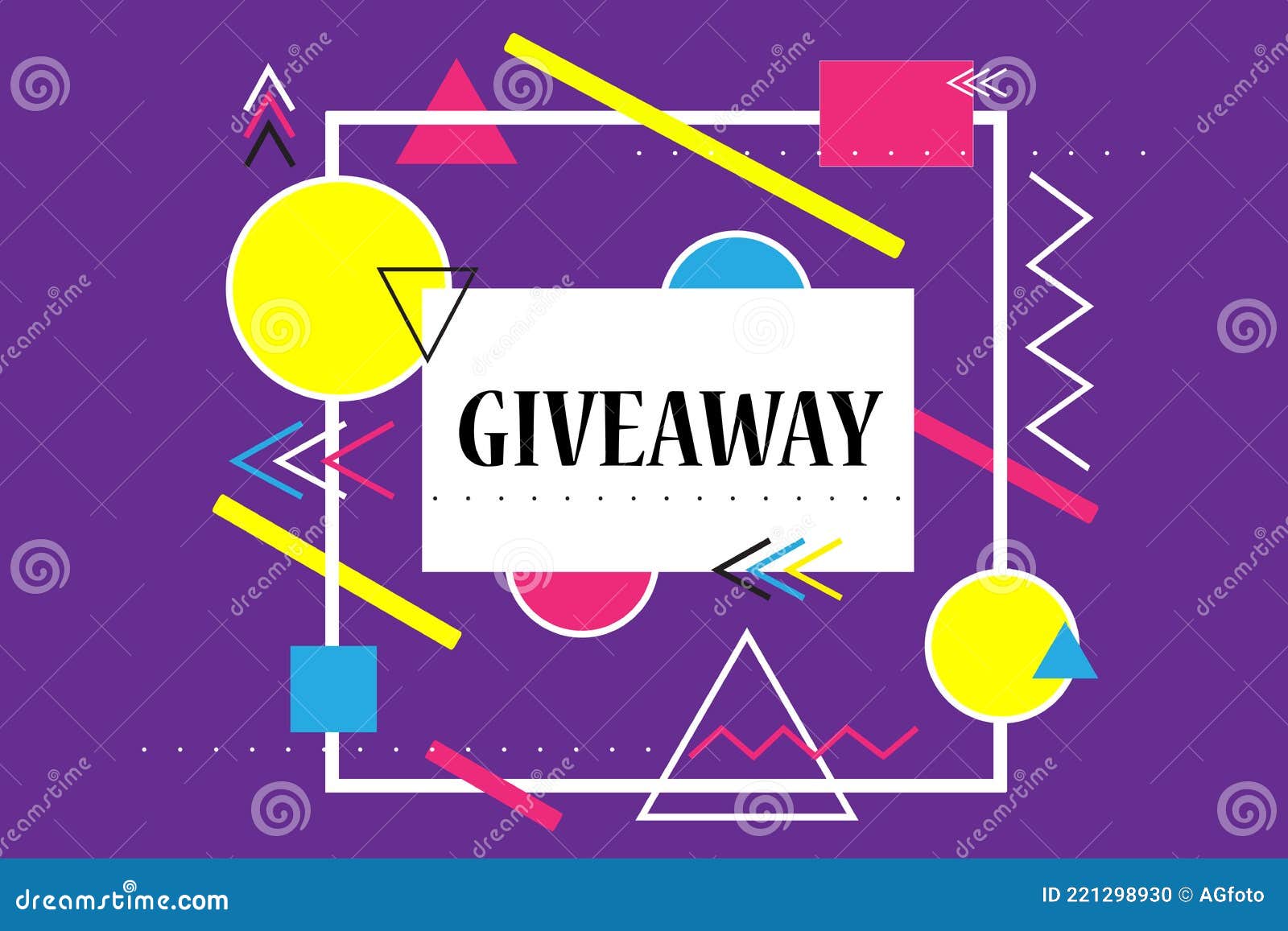 Giveaway background vector stock vector. Illustration of poster - 221298930