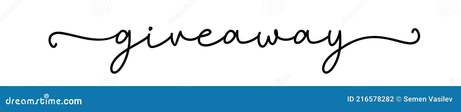 Giveaway Hand Written Lettering Quote With Light Rays, Sunburst. Vector ...