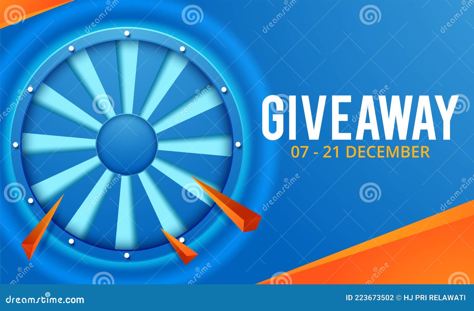 Giveaway Poster Template Design for Social Media Post Stock Vector ...