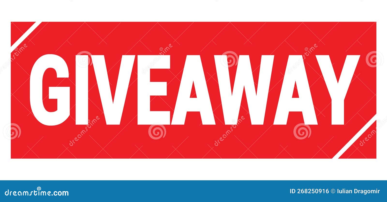 GIVEAWAY Text Written on Red Stamp Sign Stock Illustration ...