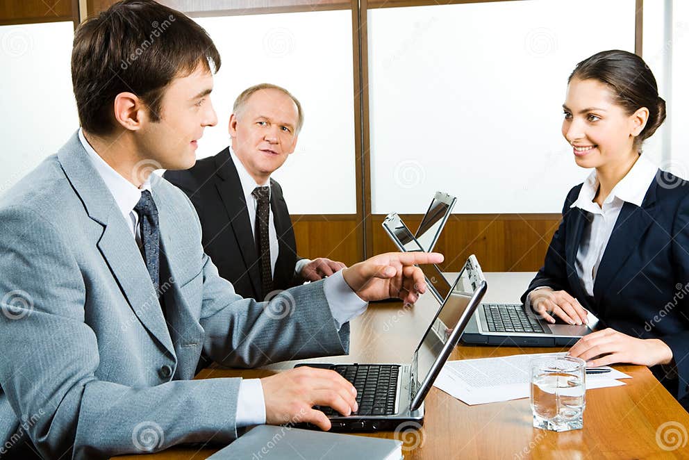 Giving advice stock image. Image of business, confident - 4903419