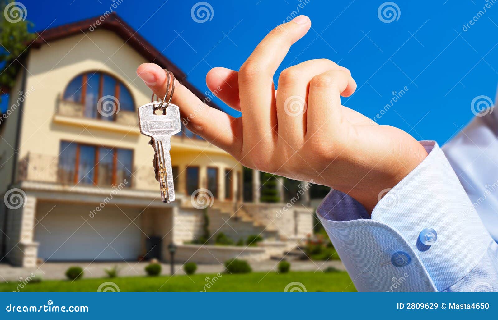 Giving away the keys stock image. Image of house, homeowner - 2809629