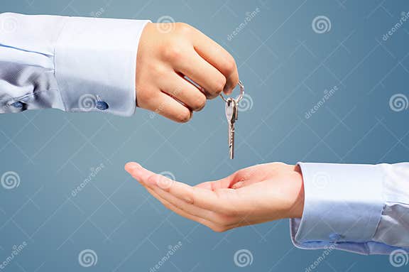 Giving away the keys stock image. Image of house, home - 3389633