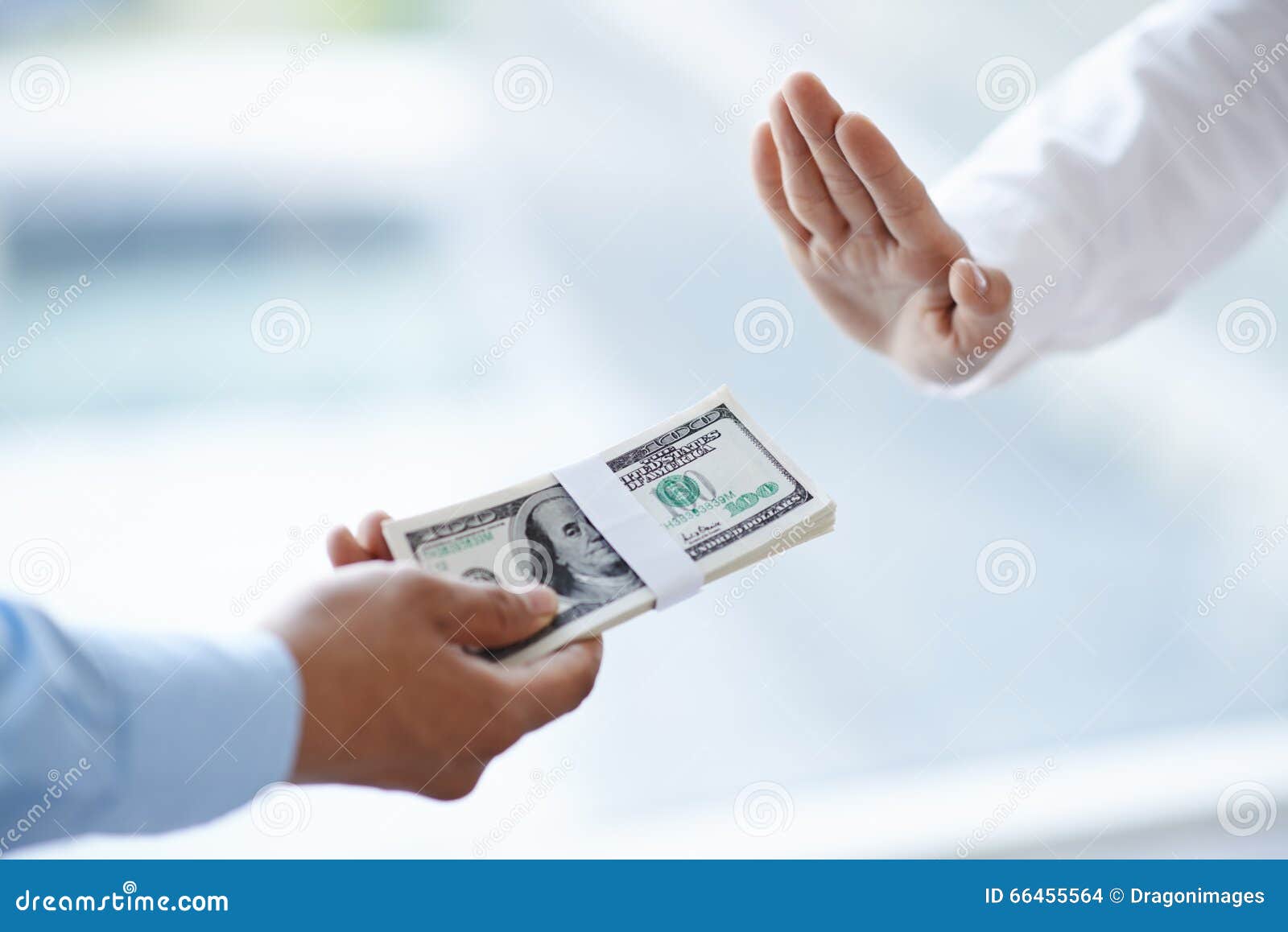 Giving bribe stock photo. Image of focus, currency, deal - 66455564