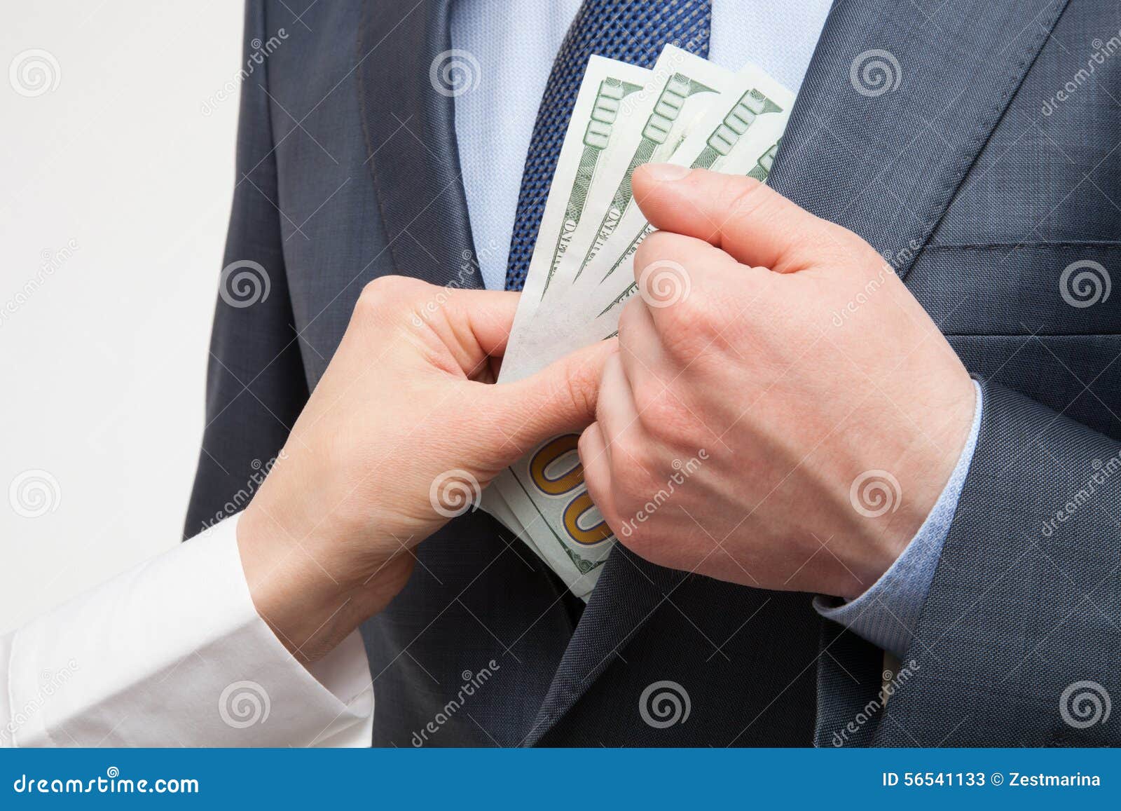 Giving a Bribe into a Pocket Stock Image - Image of currency, corporate ...