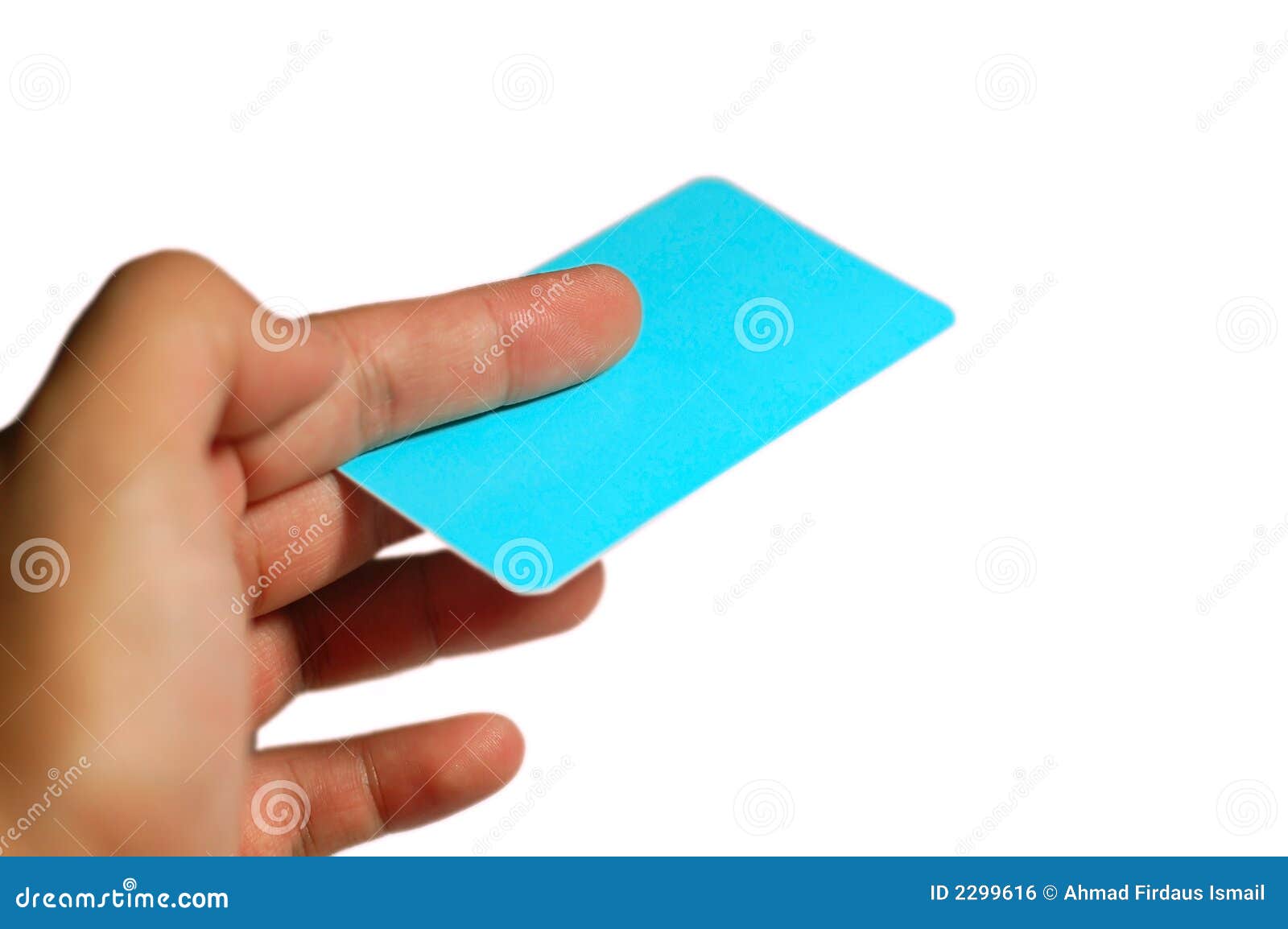 Giving Business Card stock photo. Image of contacts, blue - 2299616
