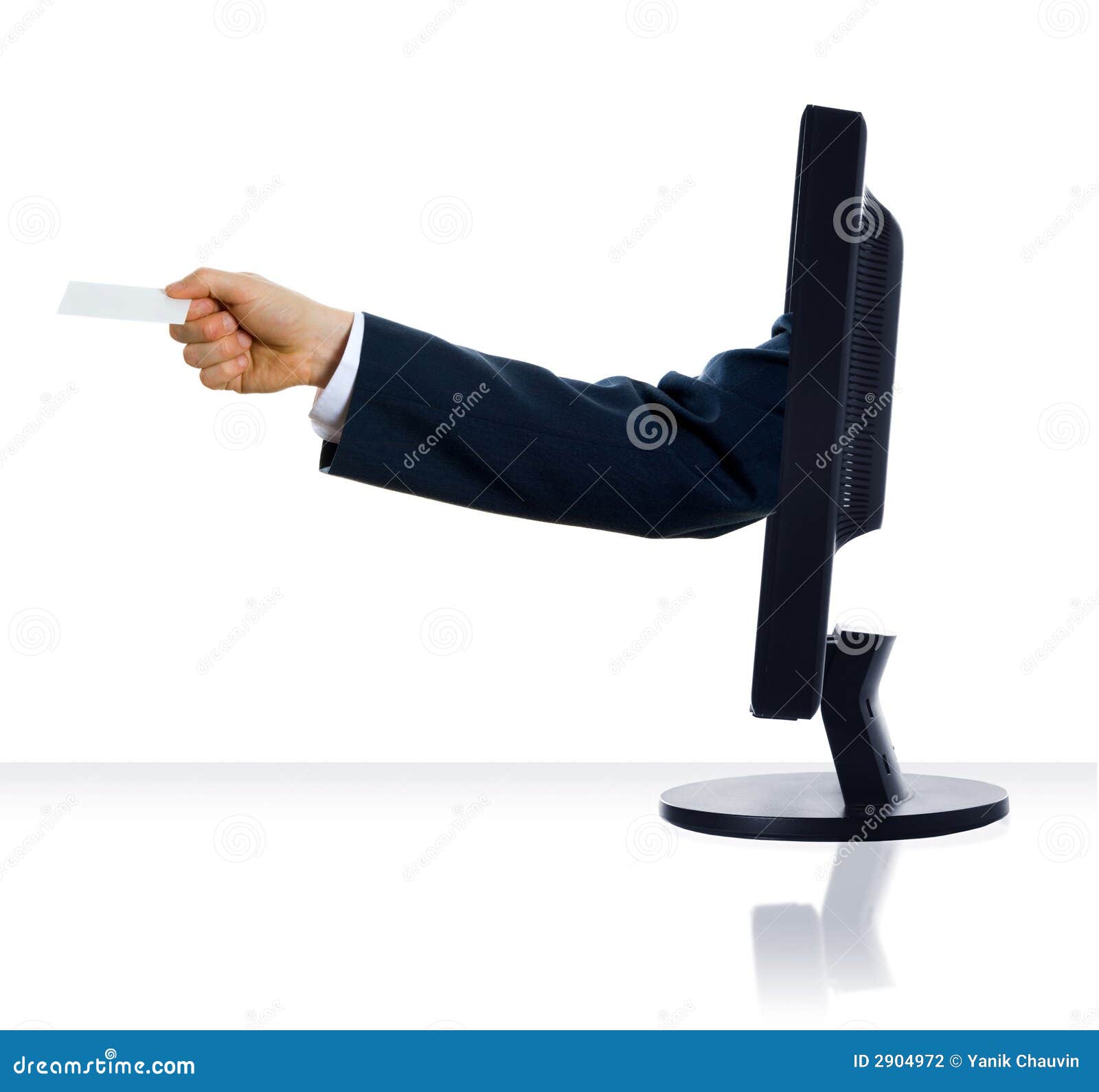 Giving a card stock photo. Image of internet, commercial - 2904972