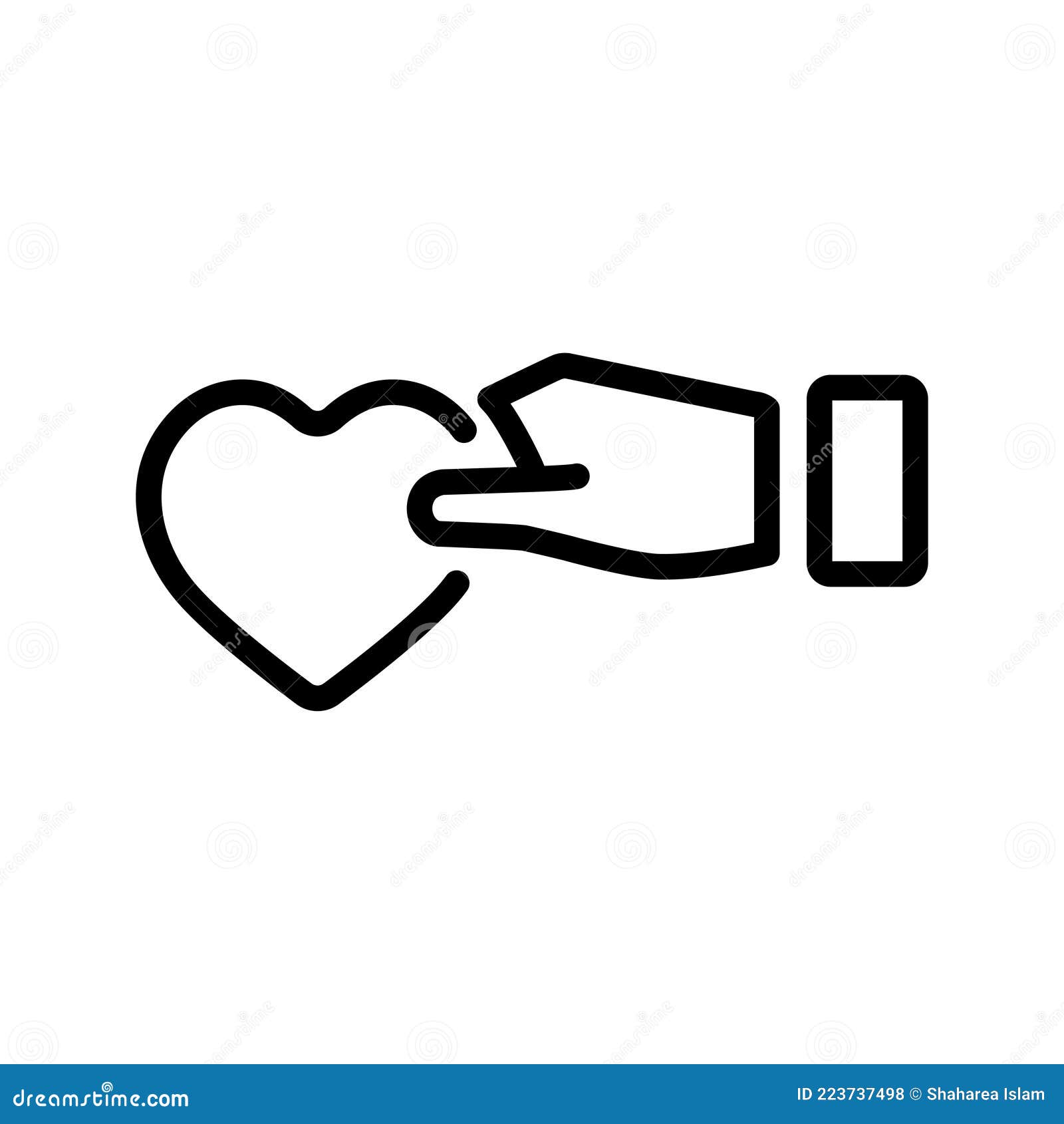 Giving charity icon stock vector. Illustration of symbol - 223737498