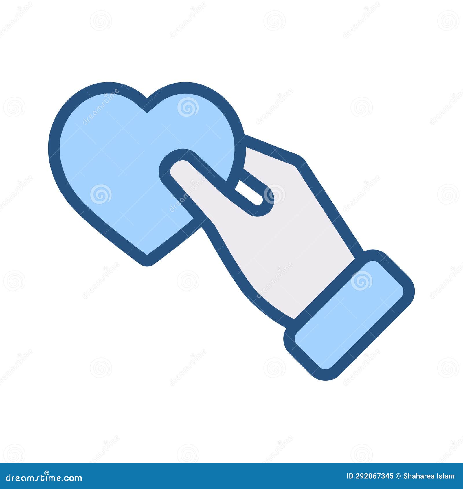 Giving charity icon stock vector. Illustration of heart - 292067345