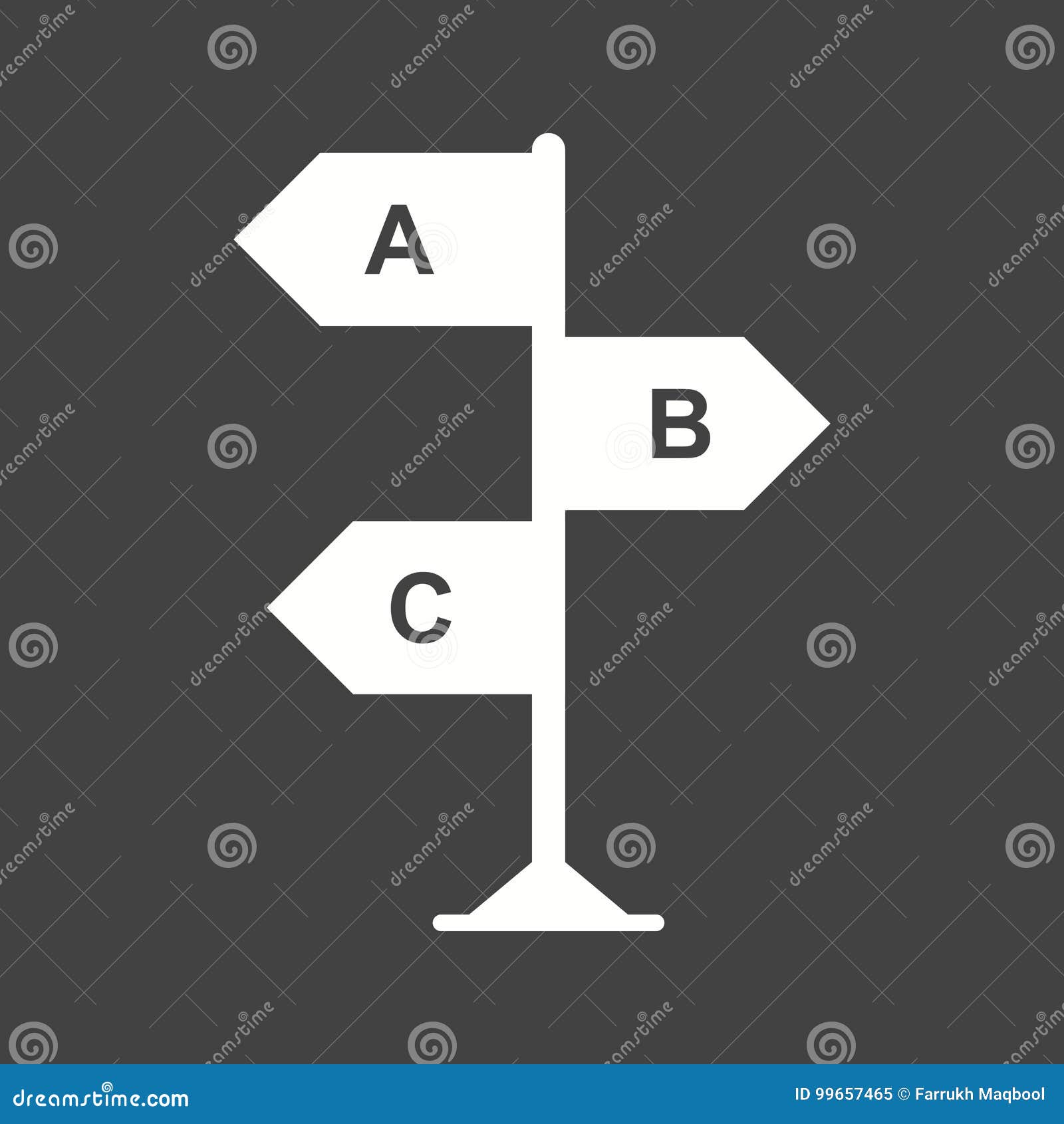 Giving Direction stock vector. Illustration of direction - 99657465