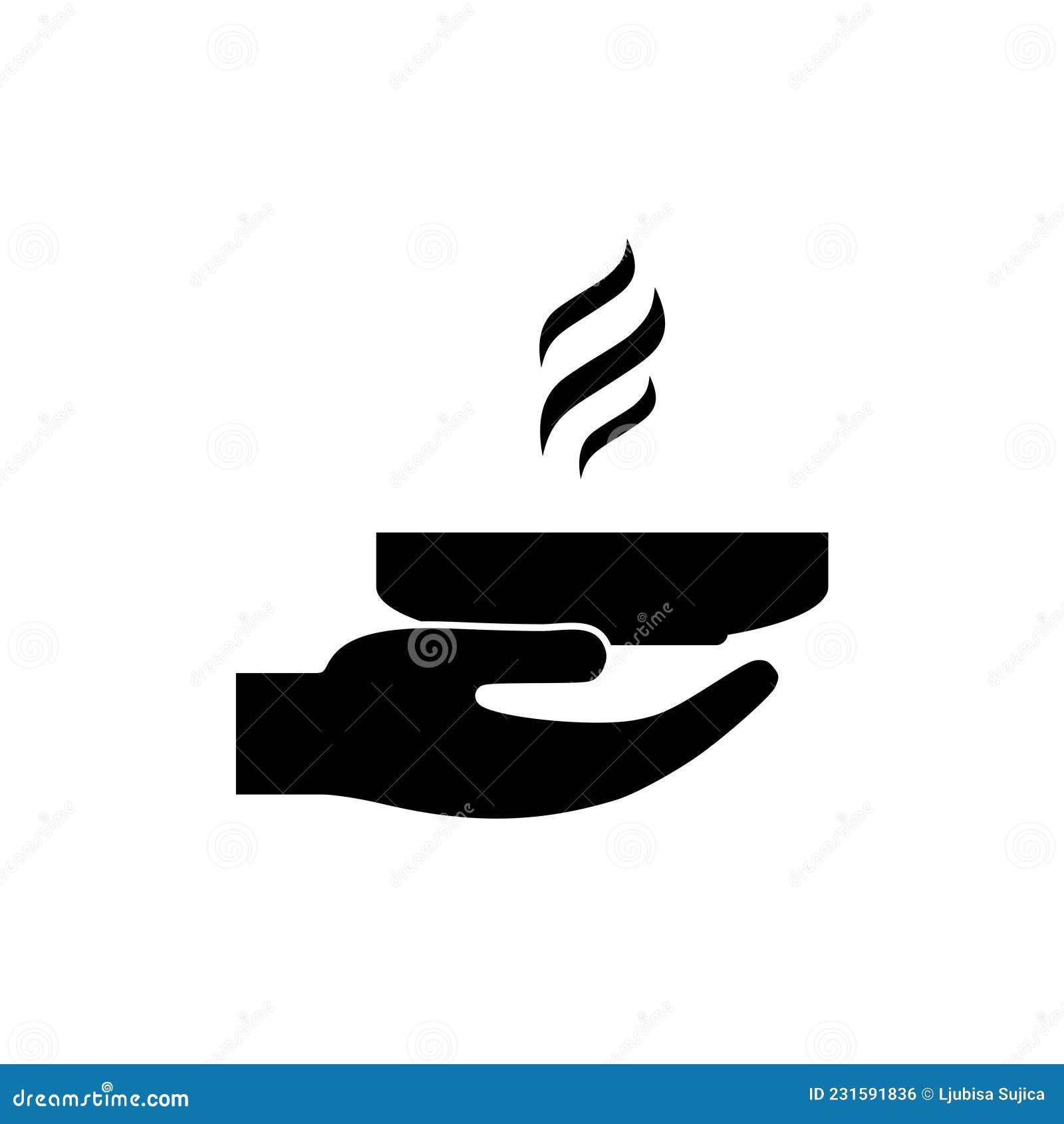 Giving Food Icon Isolated on White Background Stock Vector ...