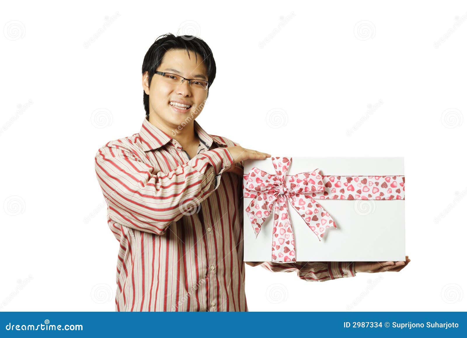 Giving gift stock photo. Image of gift, adult, heart, valentine - 2987334