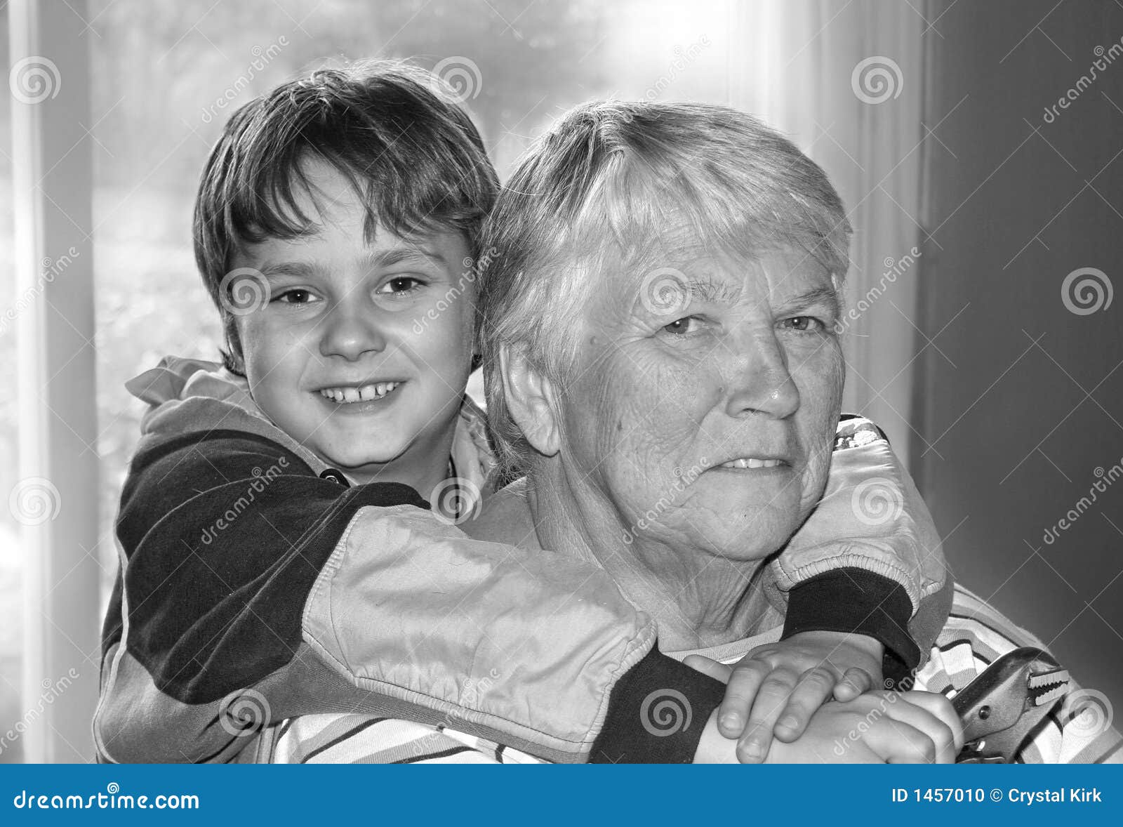 Giving grandma a hug stock photo. Image of person, granny - 1457010