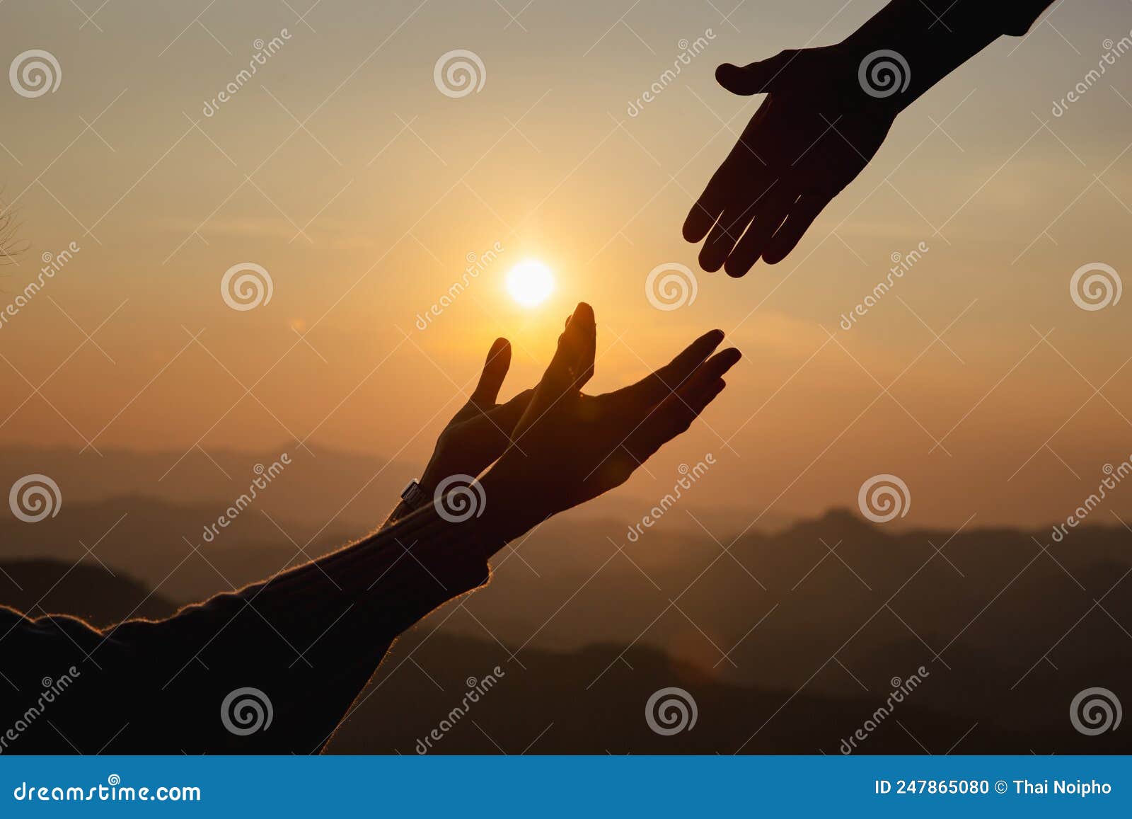 Giving a helping hand stock photo. Image of evangel - 247865080
