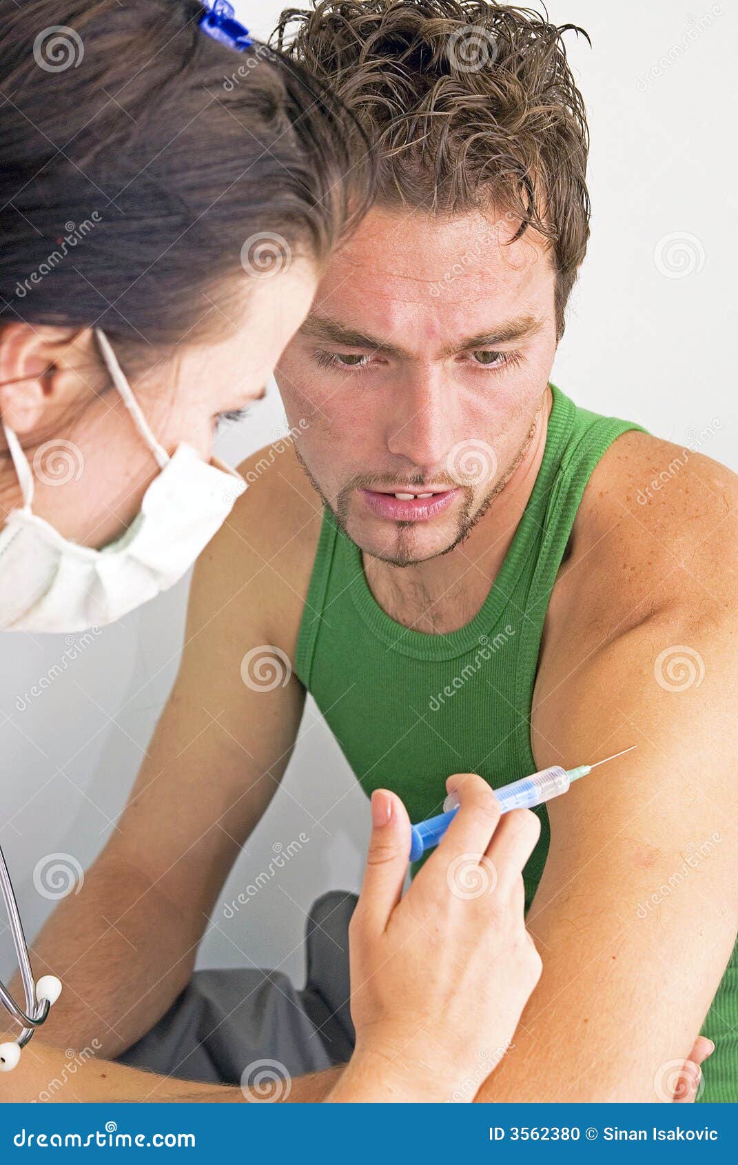 Giving injection stock photo. Image of plastic, examining - 3562380