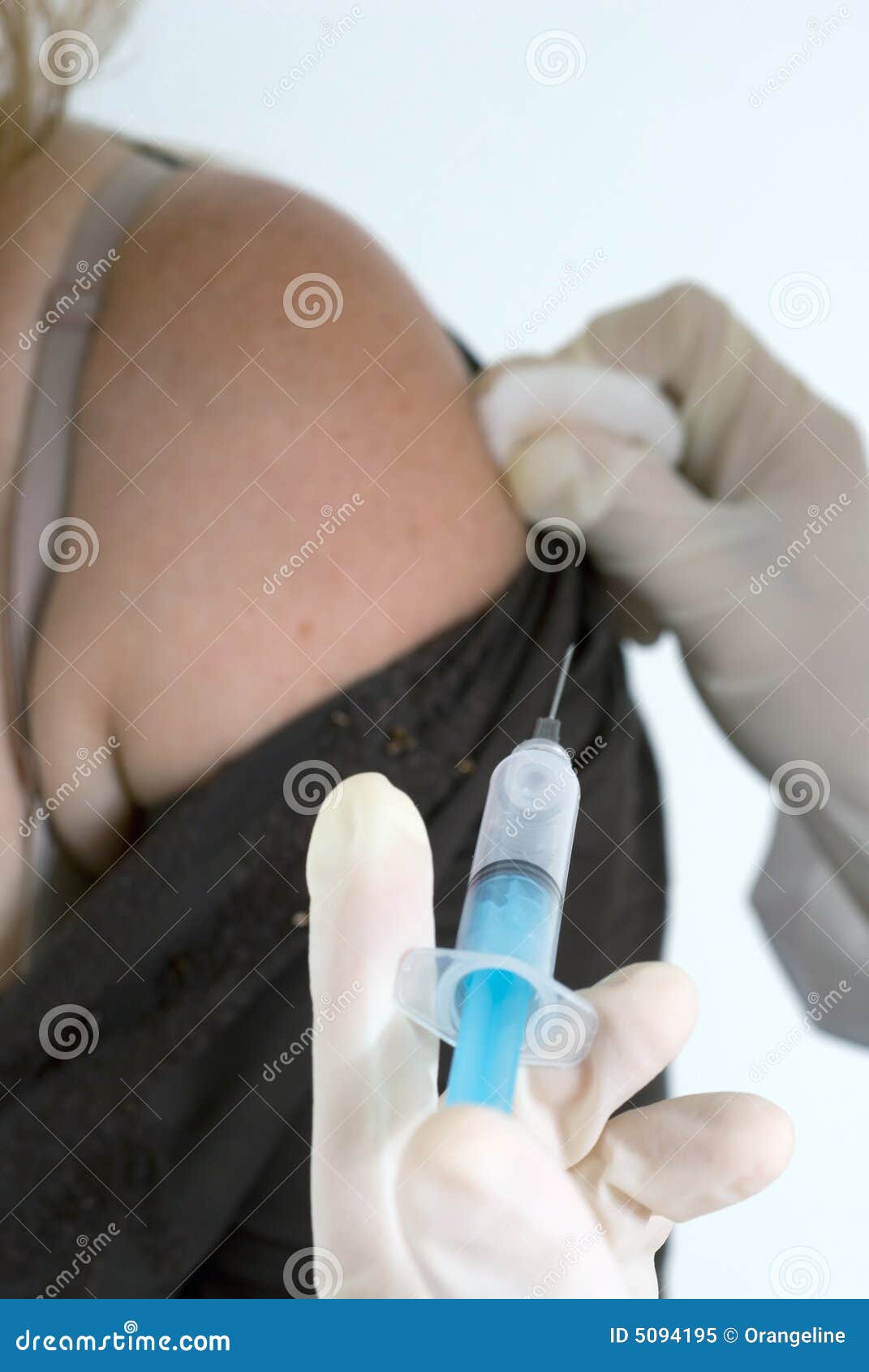 Giving an Injection stock image. Image of clinic, isolated - 5094195