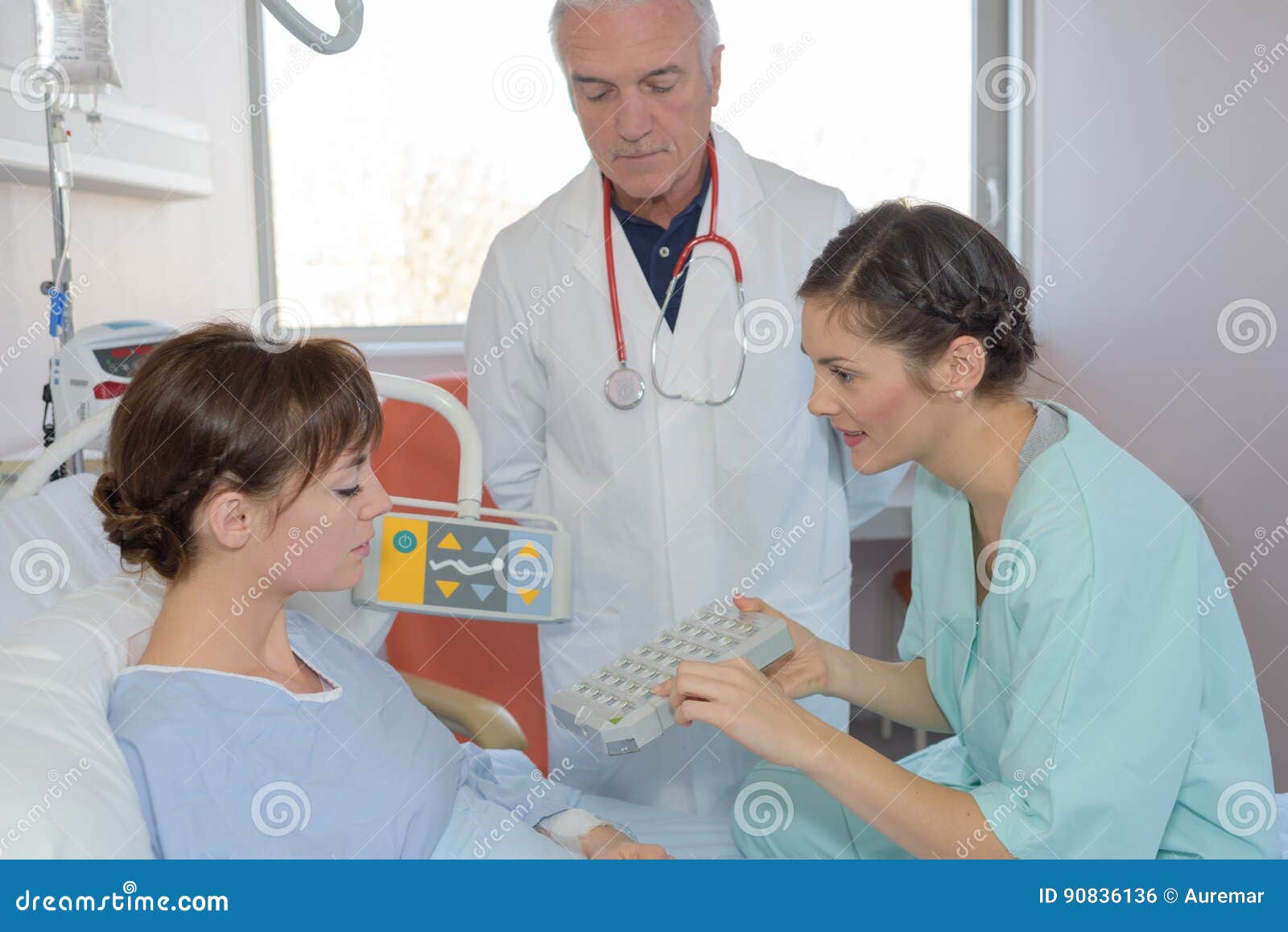 Giving Instruction on Dosage Stock Photo - Image of medical, container ...