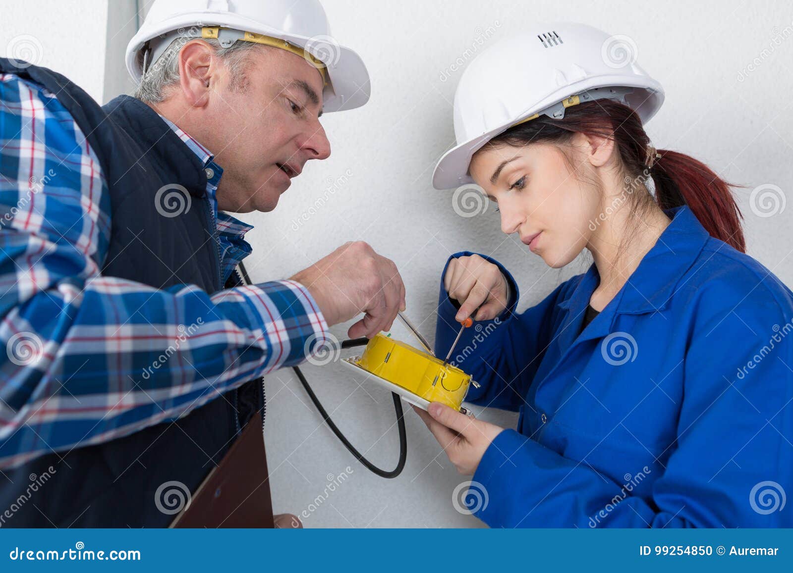 Giving Instruction To Apprentice Stock Photo - Image of diploma, work ...