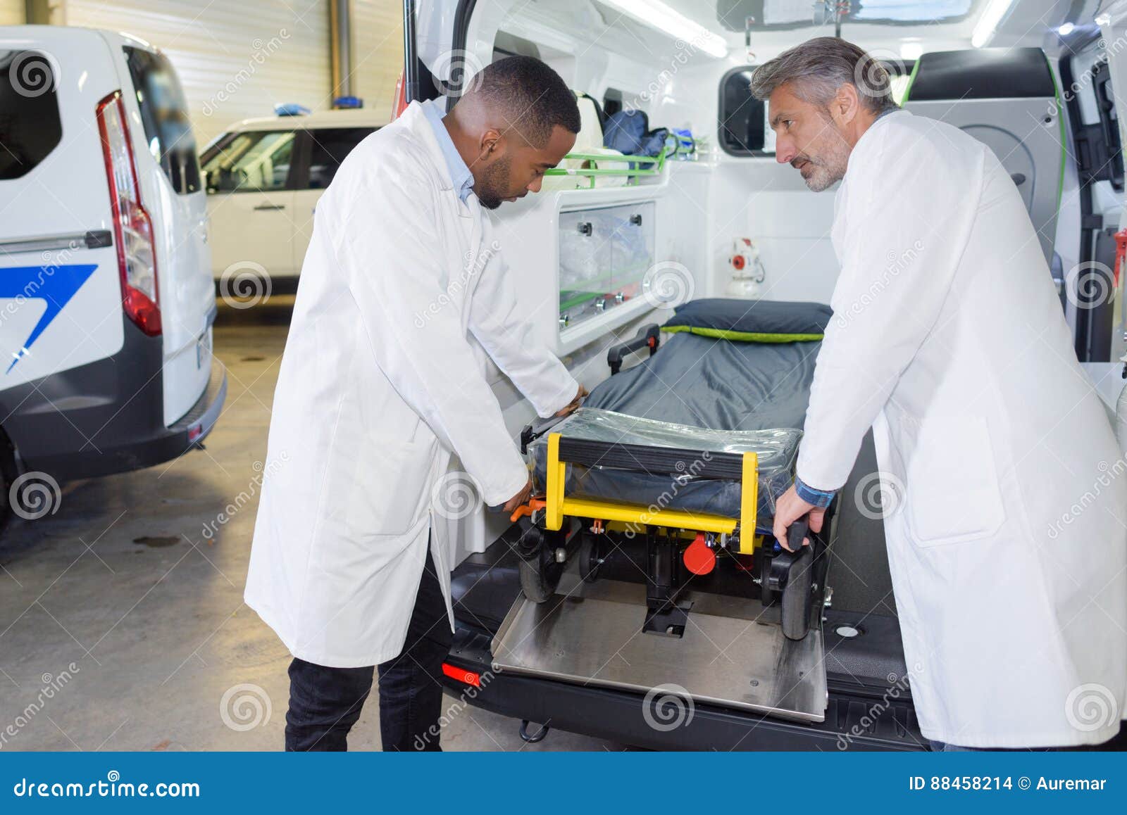 Giving Instruction To New Paramedics Stock Photo - Image of future ...