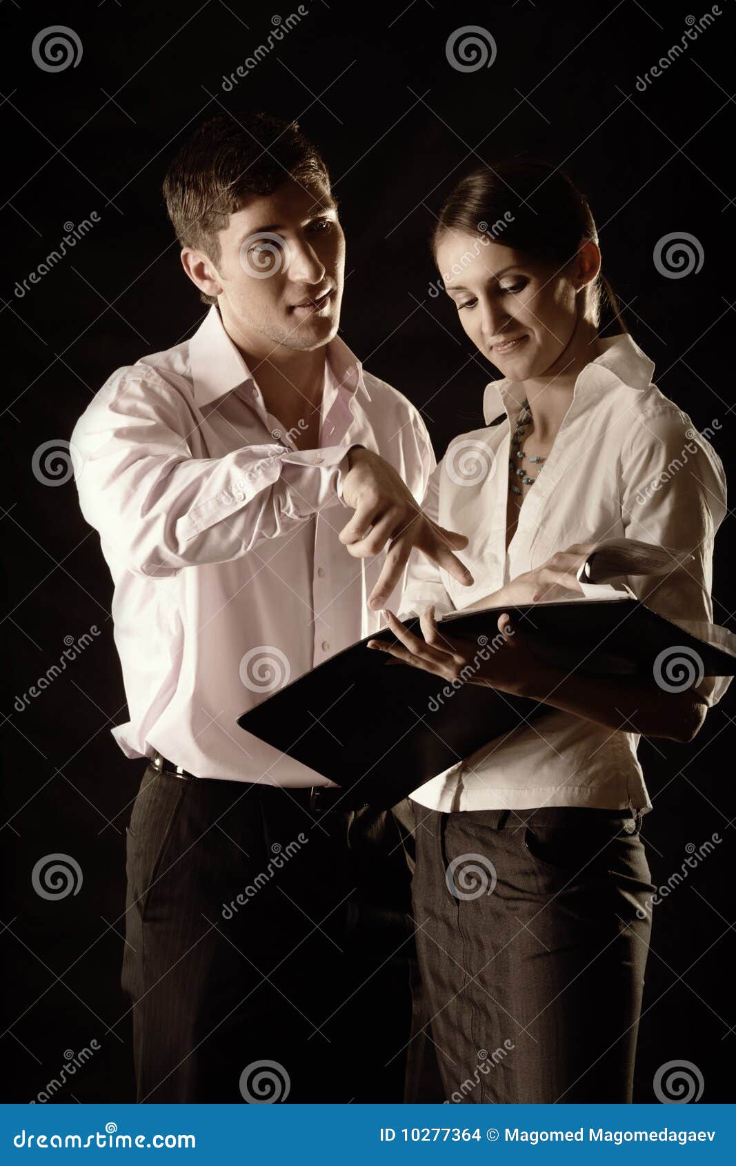Giving instructions stock photo. Image of female, woman - 10277364