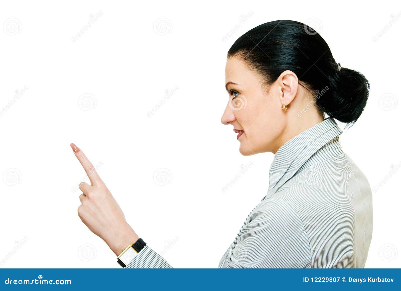 Giving instructions stock image. Image of charming, collar - 12229807