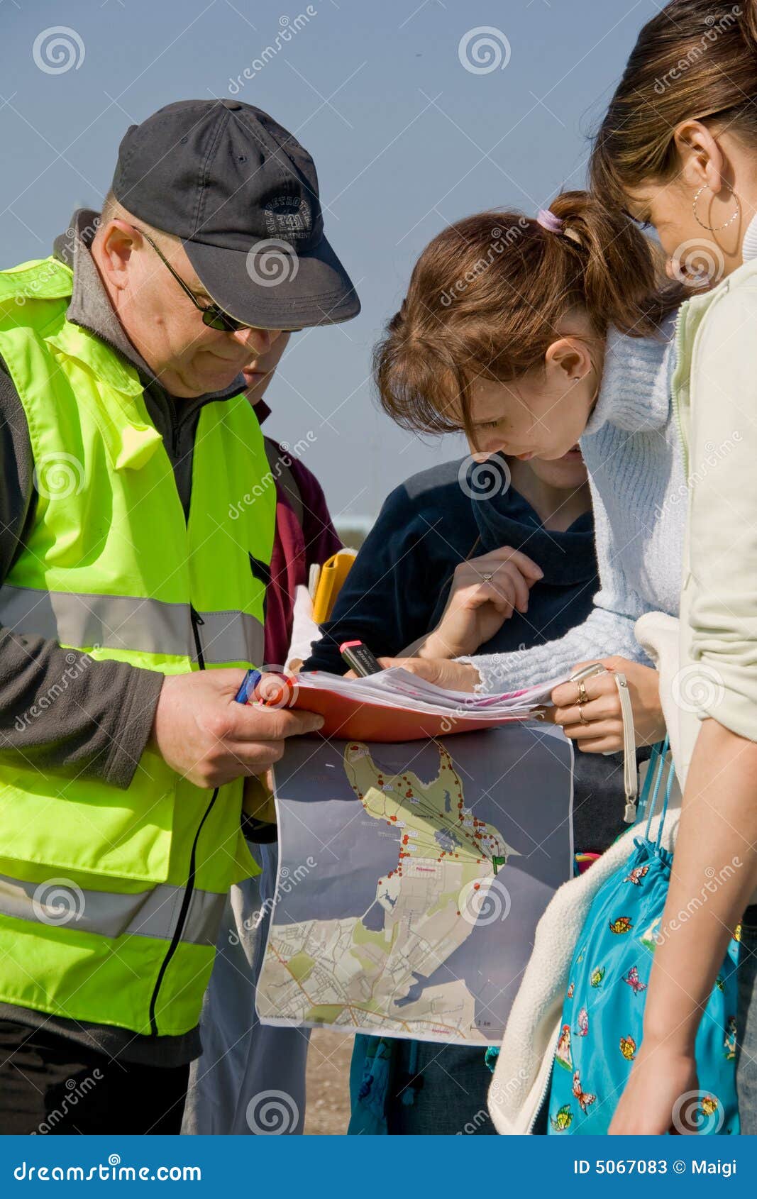 Giving instructions editorial stock photo. Image of gathering - 5067083