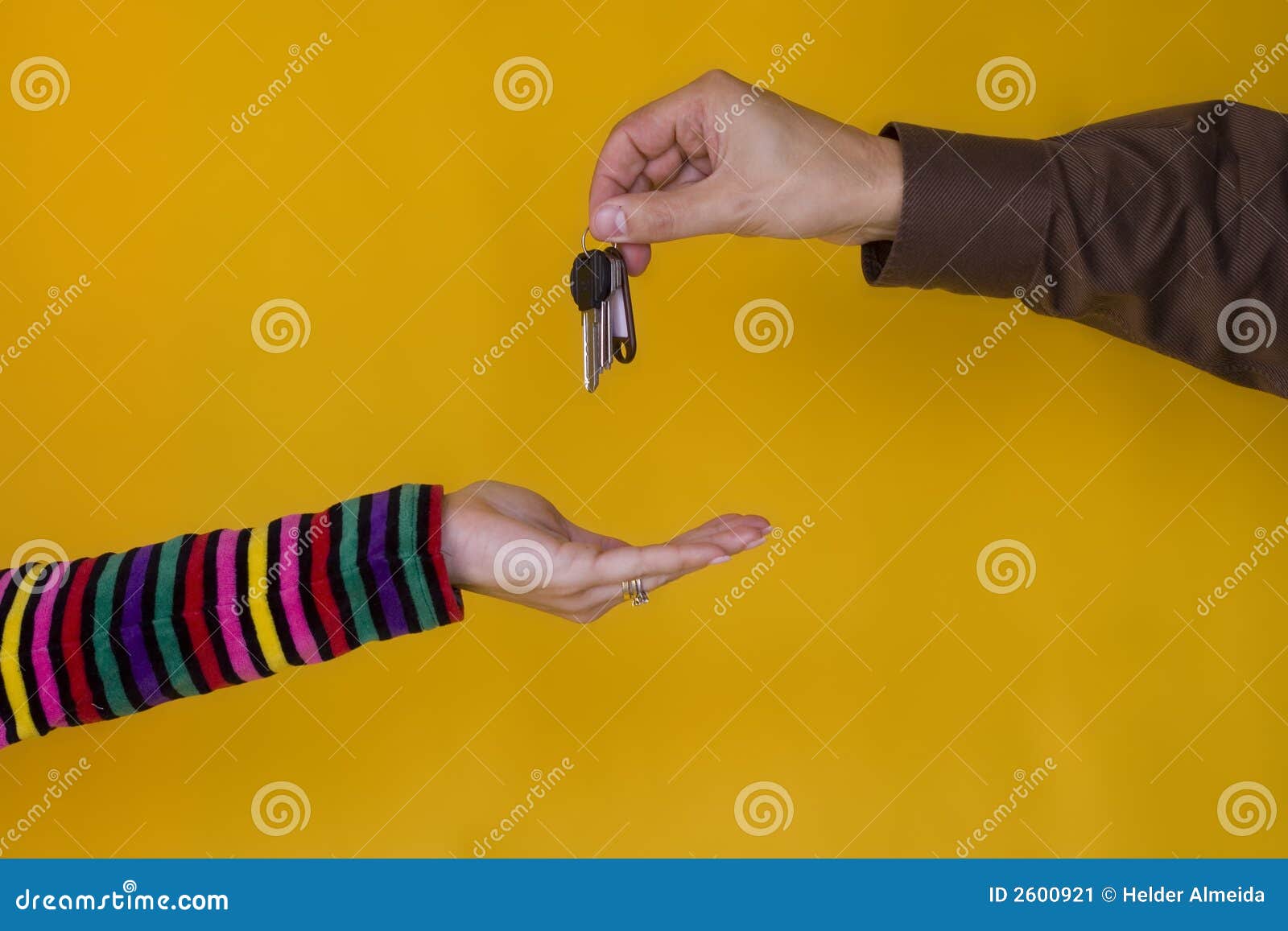 Giving Keys stock image. Image of possession, lock, home - 2600921