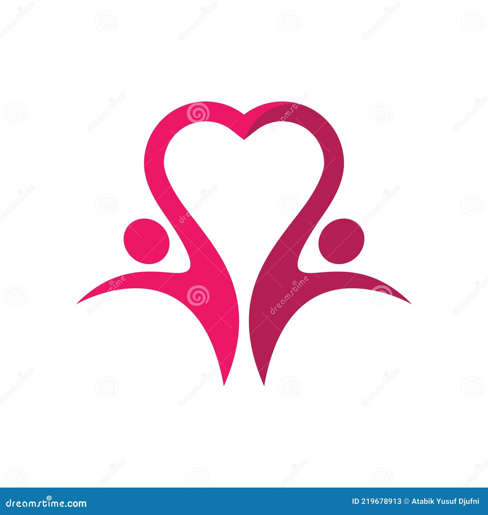 Giving Love Logo and Symbol Stock Vector - Illustration of happiness ...