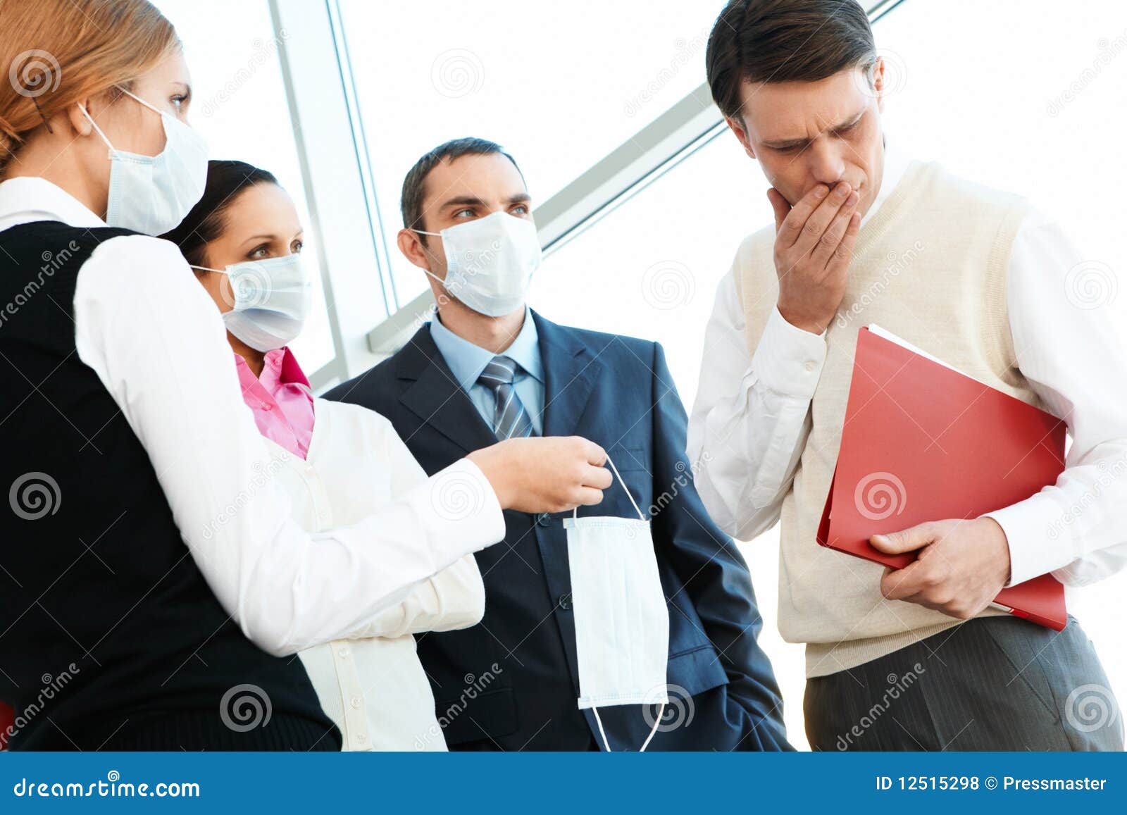 Giving mask stock photo. Image of health, holding, group - 12515298