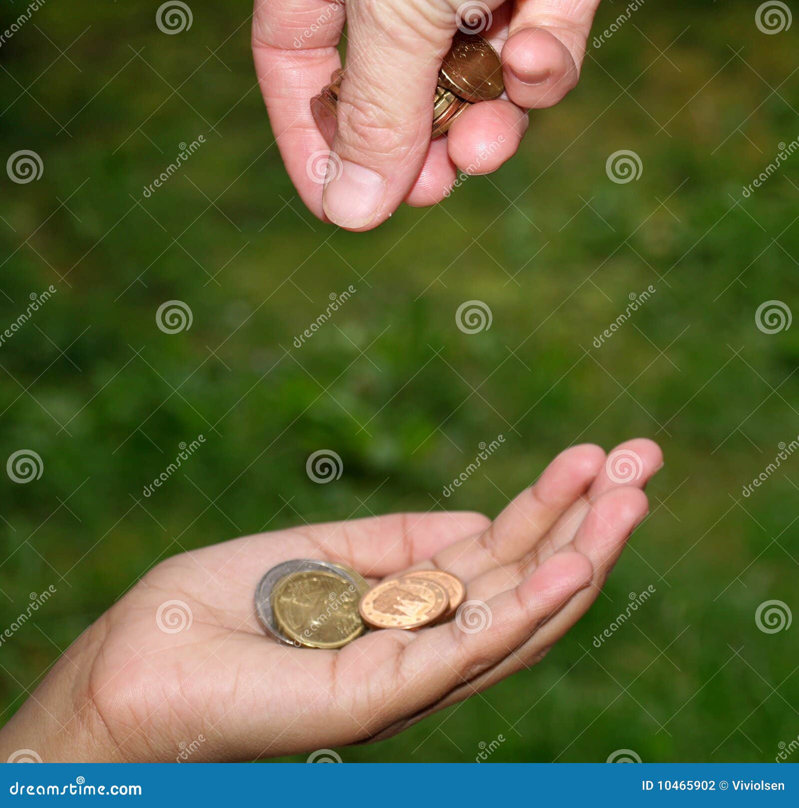 Giving money stock photo. Image of euros, change, beggar - 10465902
