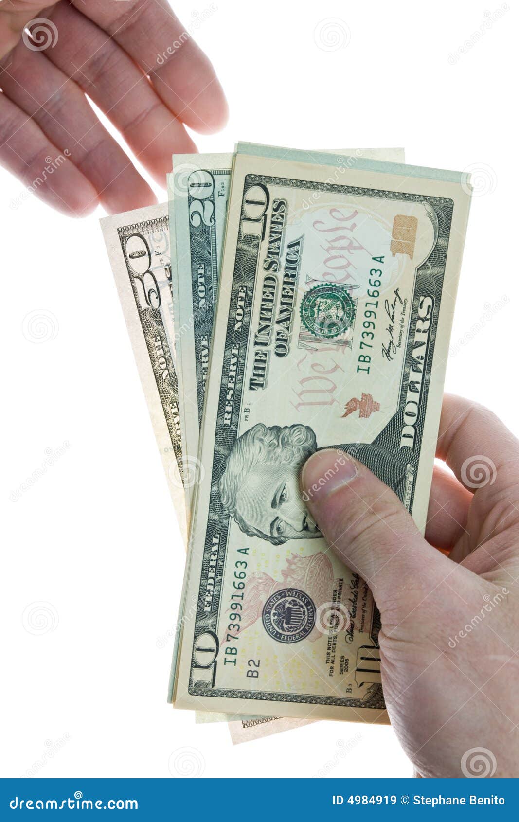 Giving money stock image. Image of currency, cash, finances - 4984919