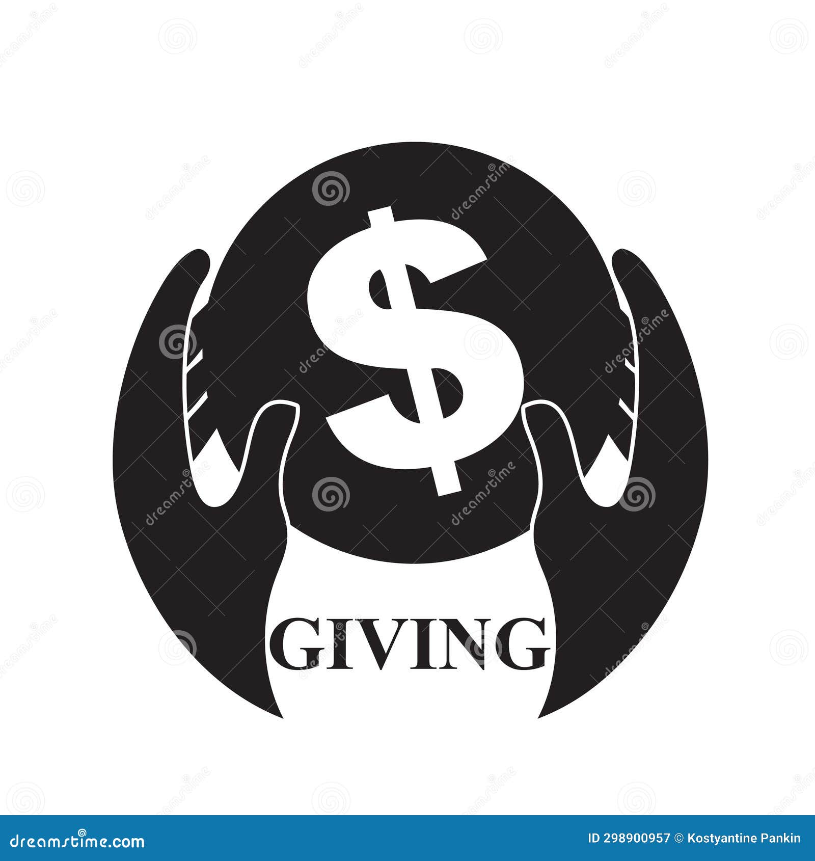 Giving money stock illustration. Illustration of away - 298900957