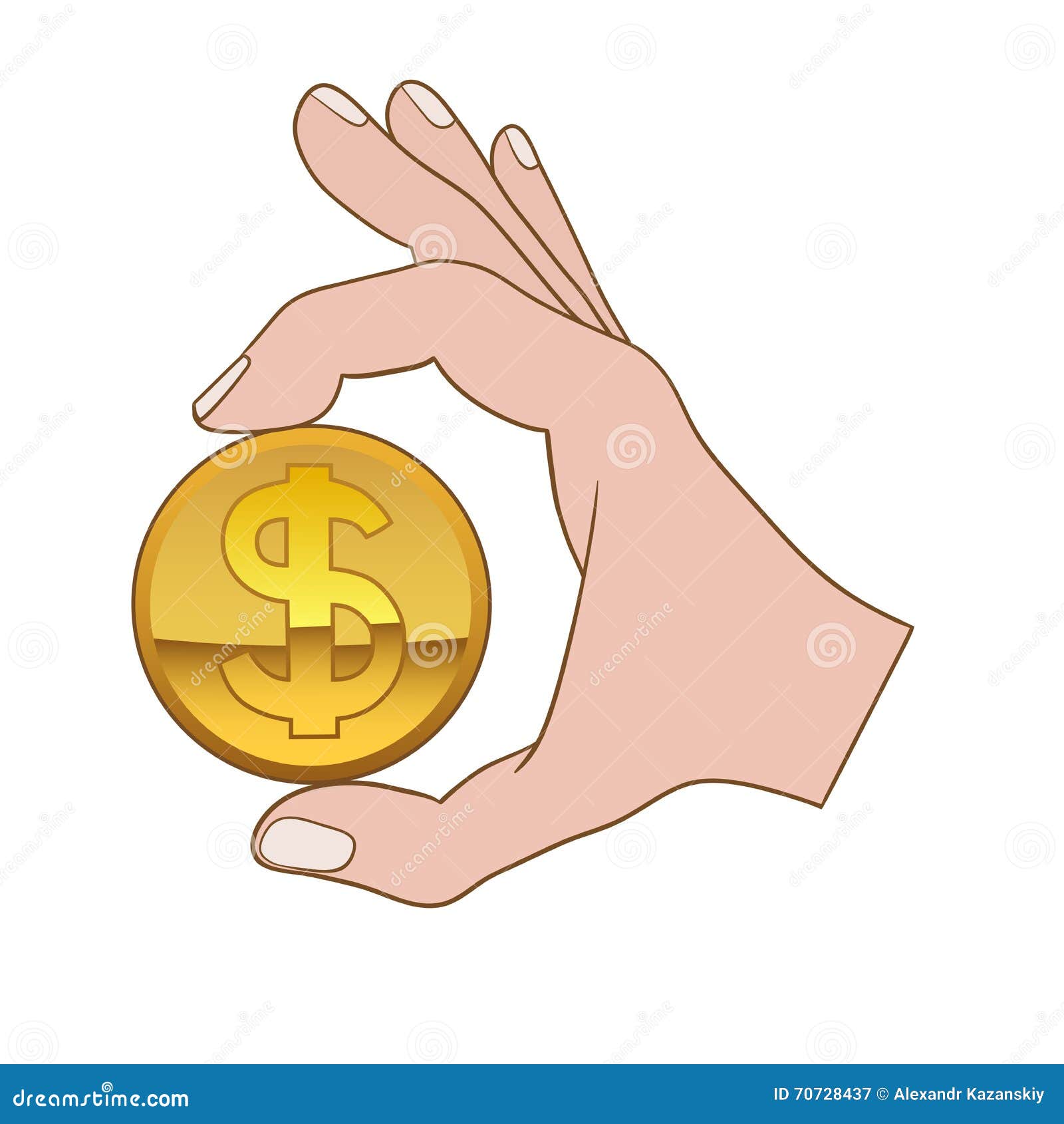 Giving money symbol stock vector. Illustration of earnings - 70728437