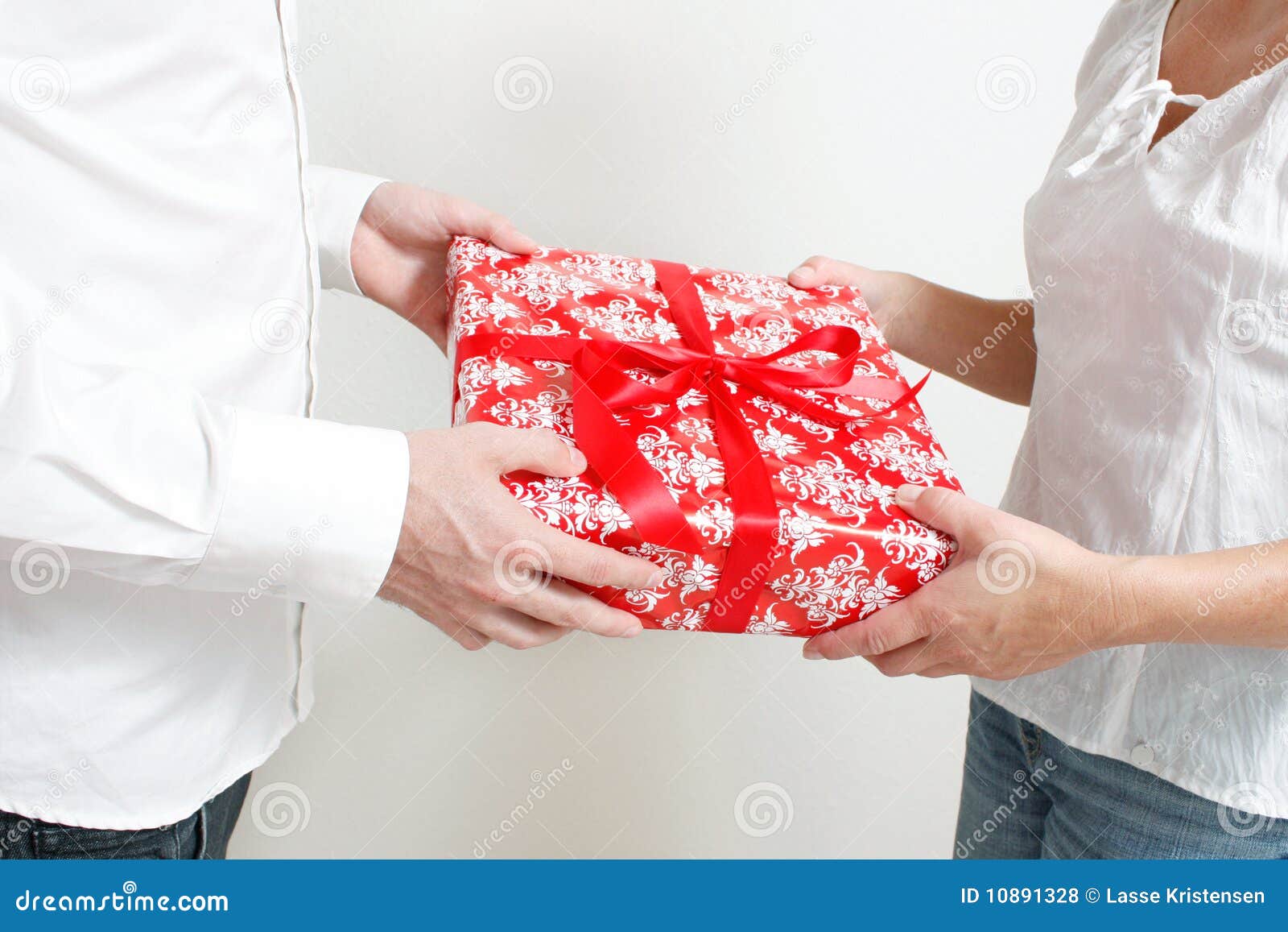Giving present stock photo. Image of deliver, horizontal - 10891328