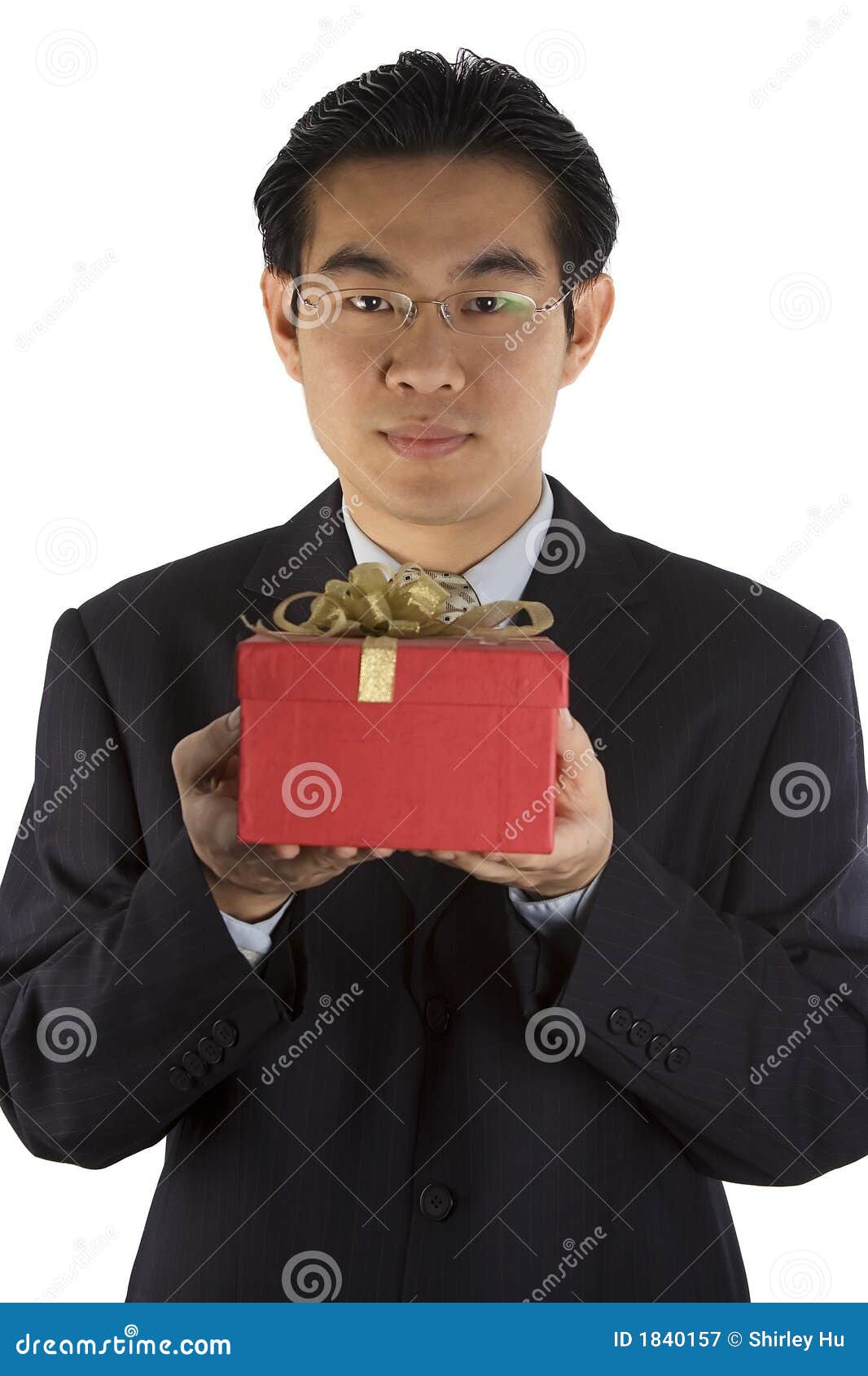 Giving Present stock image. Image of anniversary, hand - 1840157