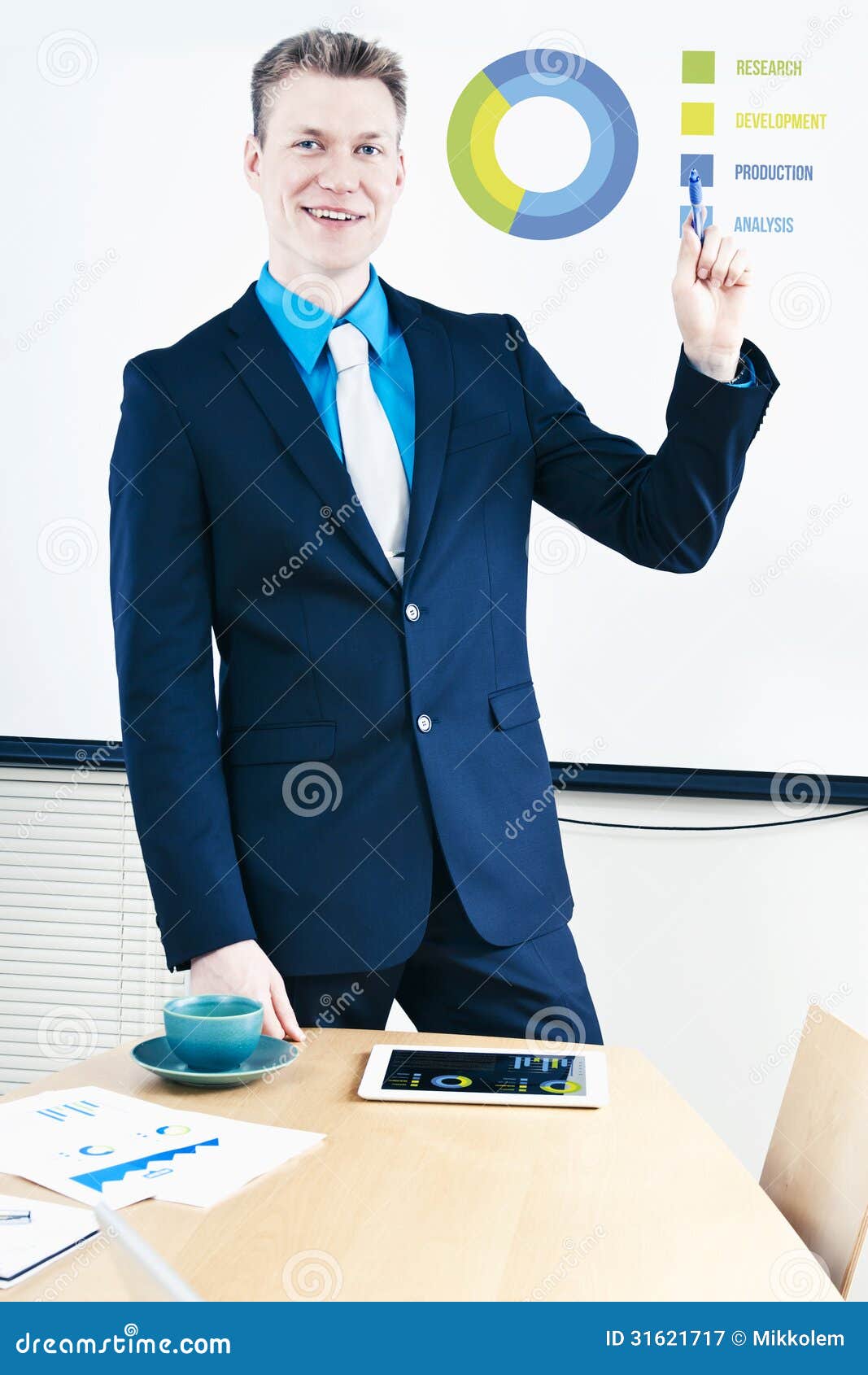 Giving presentation stock image. Image of caucasian, person - 31621717