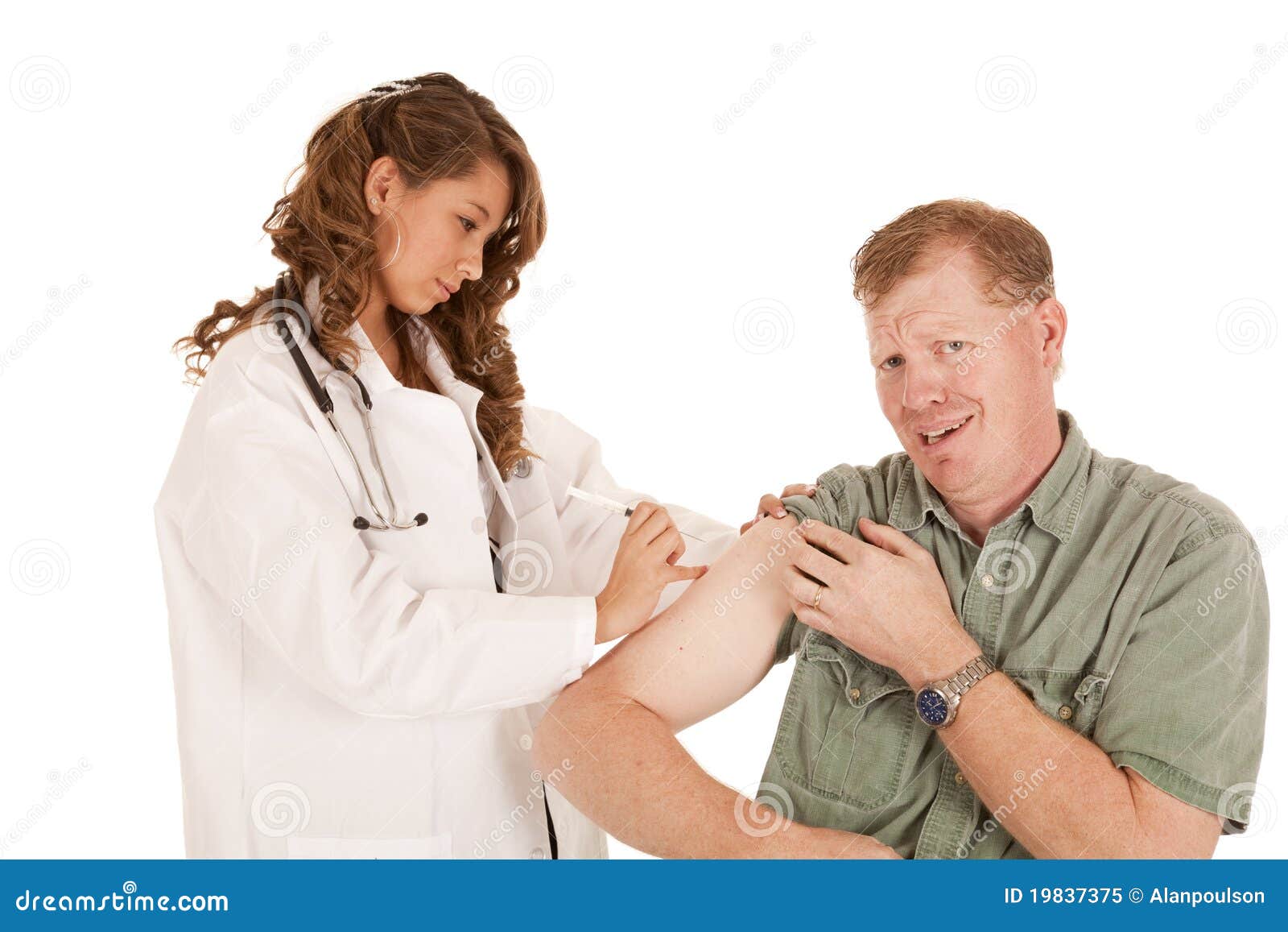 Giving shot stock image. Image of exam, doctor, people - 19837375