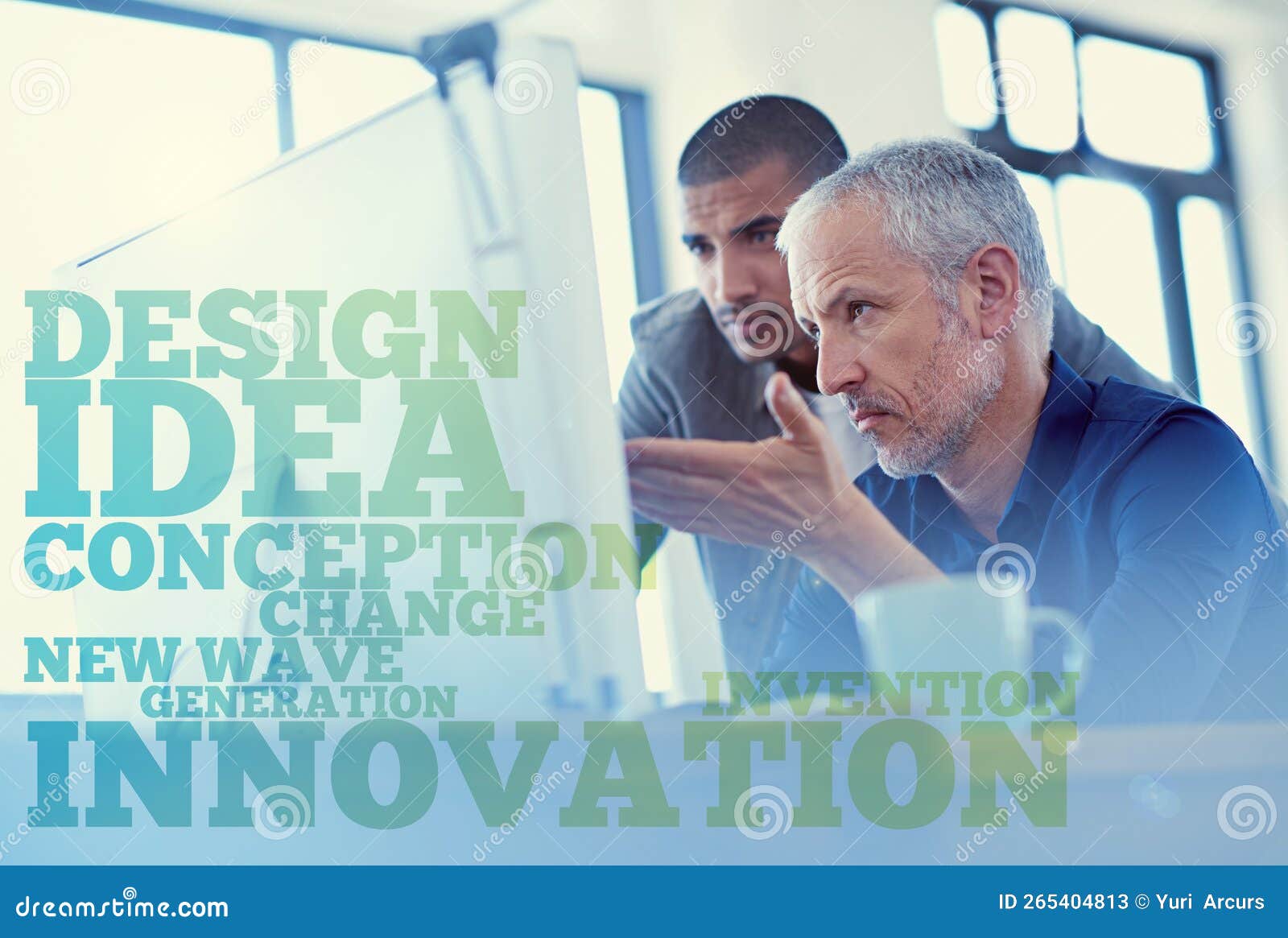 Giving Some Experienced Advice. Two Colleagues Having a Discussion at a ...