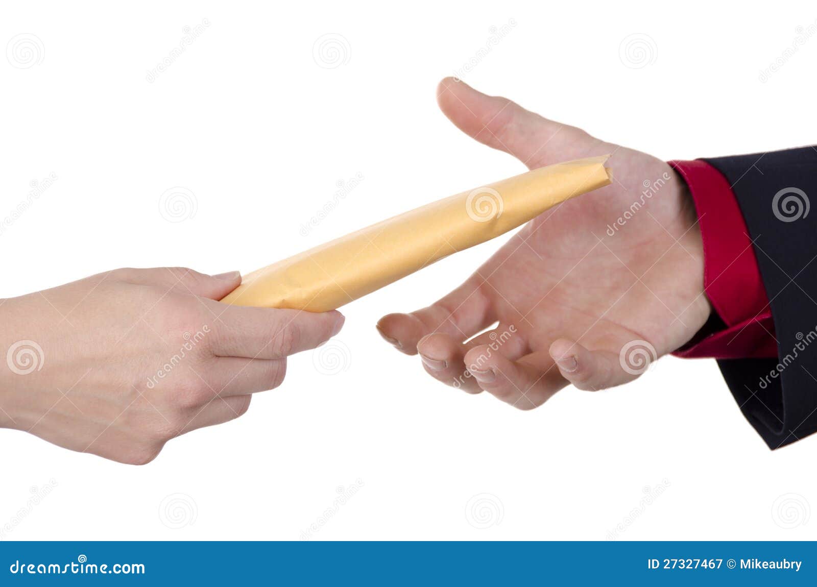 Giving and Taking an Envelope Stock Image - Image of bribe, payment ...