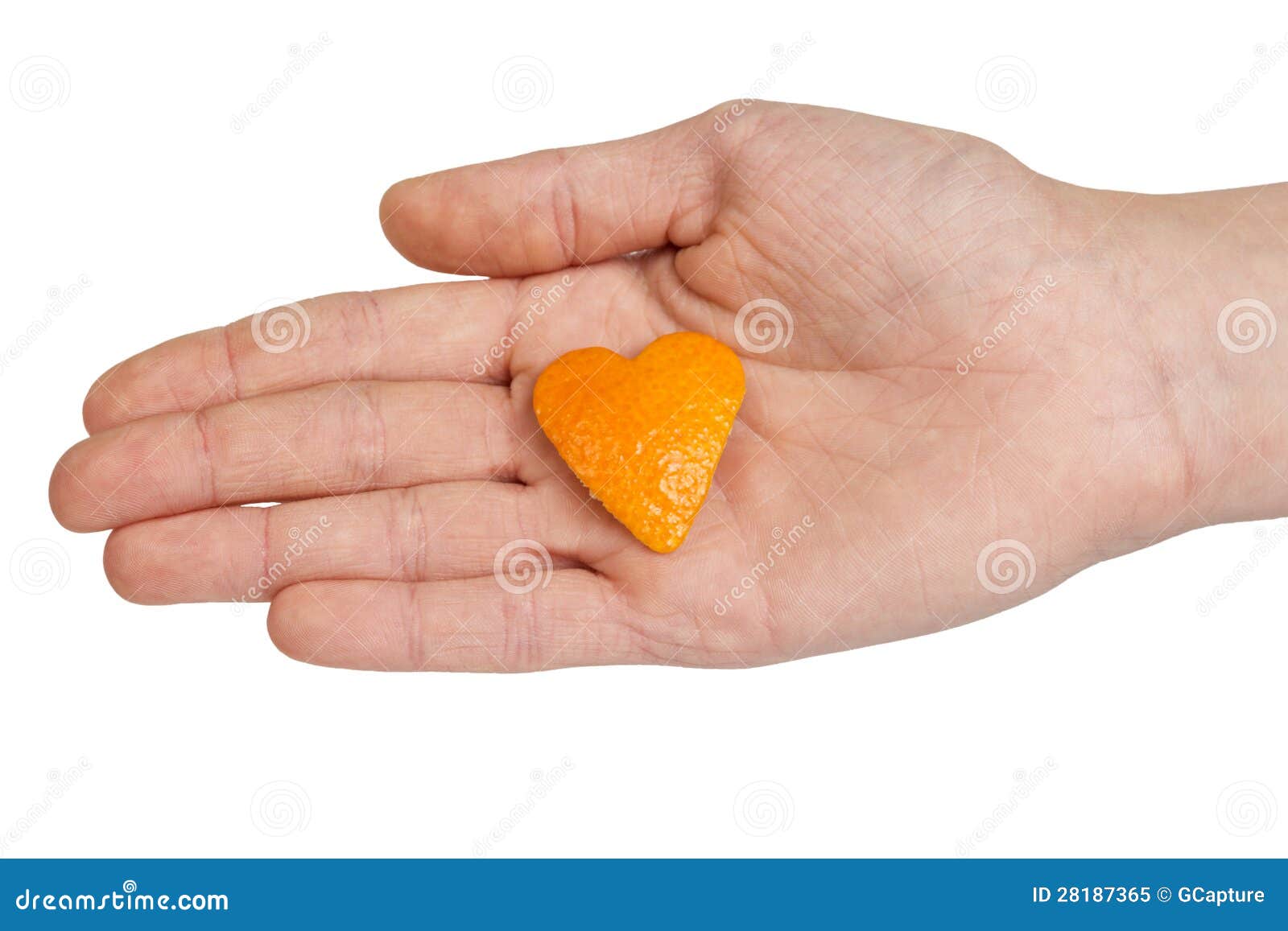 Giving tangerine heart stock image. Image of peel, valentine - 28187365