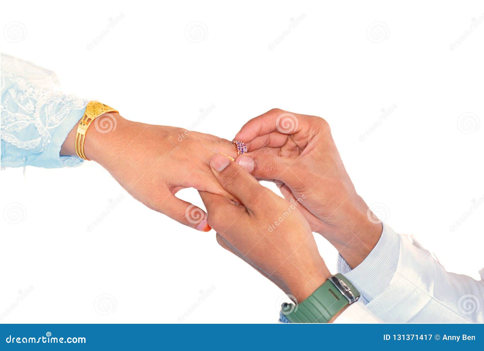 Giving of wedding ring stock image. Image of holding - 131371417