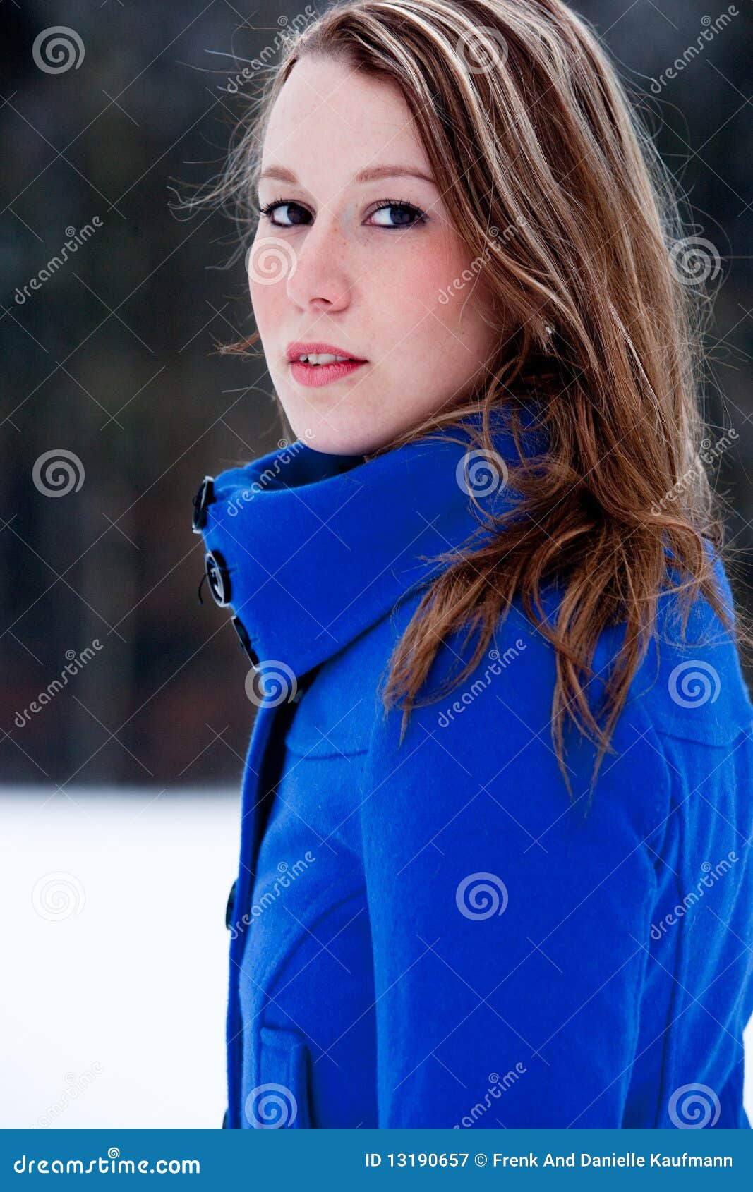 Giving you a wintery look stock image. Image of friendly - 13190657