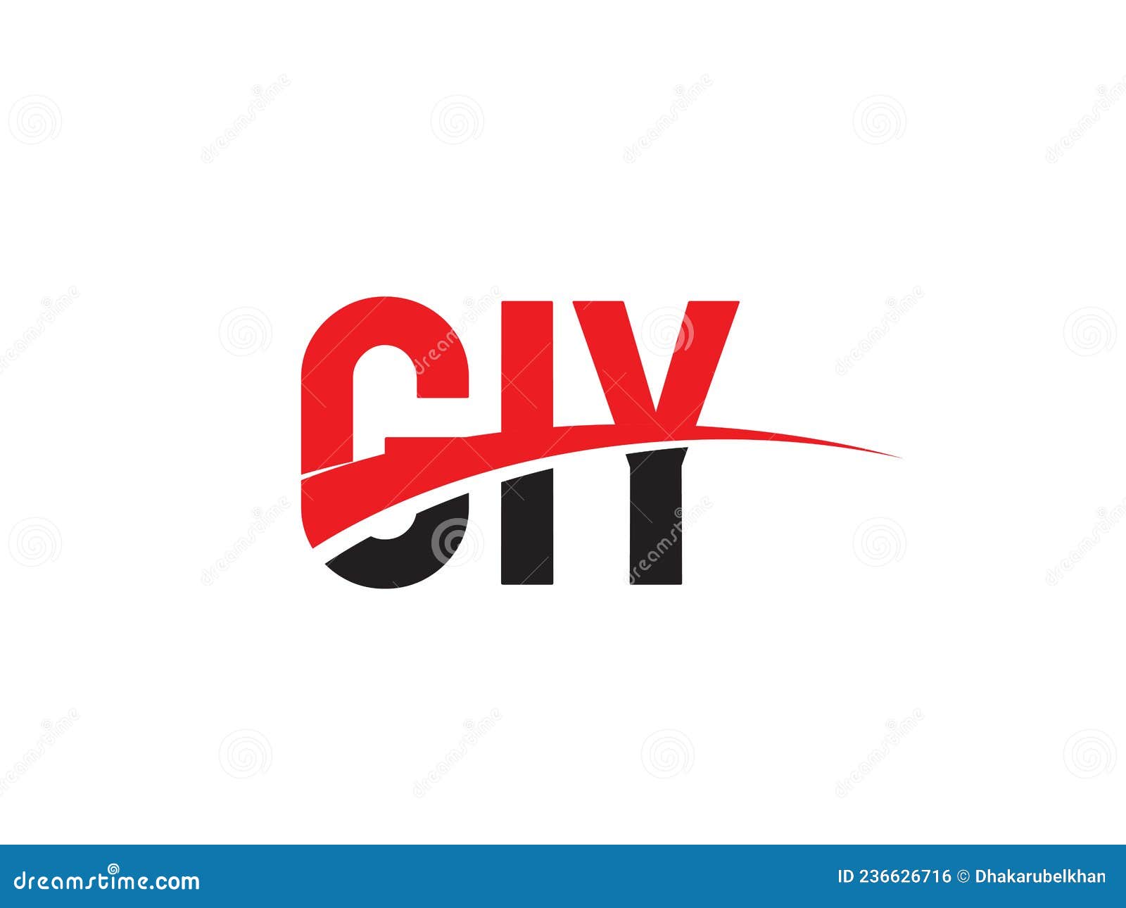 GIY Letter Initial Logo Design Vector Illustration Stock Vector ...