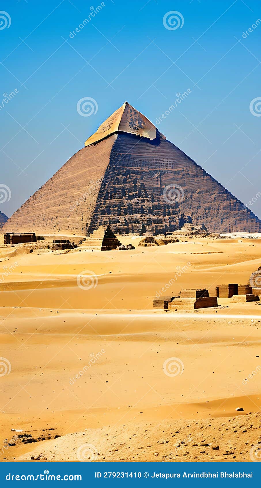 The Giza Pyramid Complex, Also Called the Giza Necropolis, Isolated on ...
