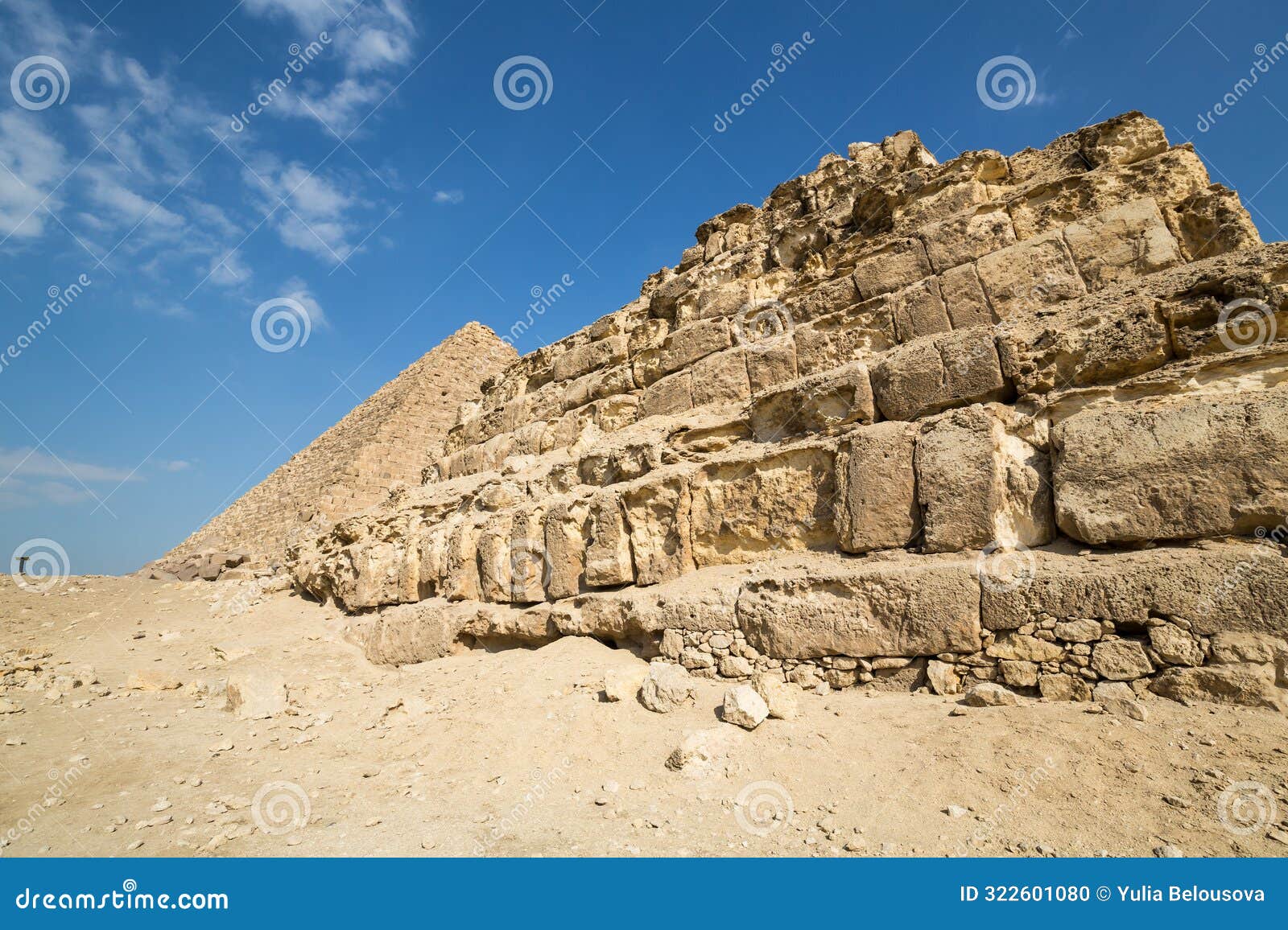 The Giza Pyramid Complex in Egypt Stock Photo - Image of panoramic ...
