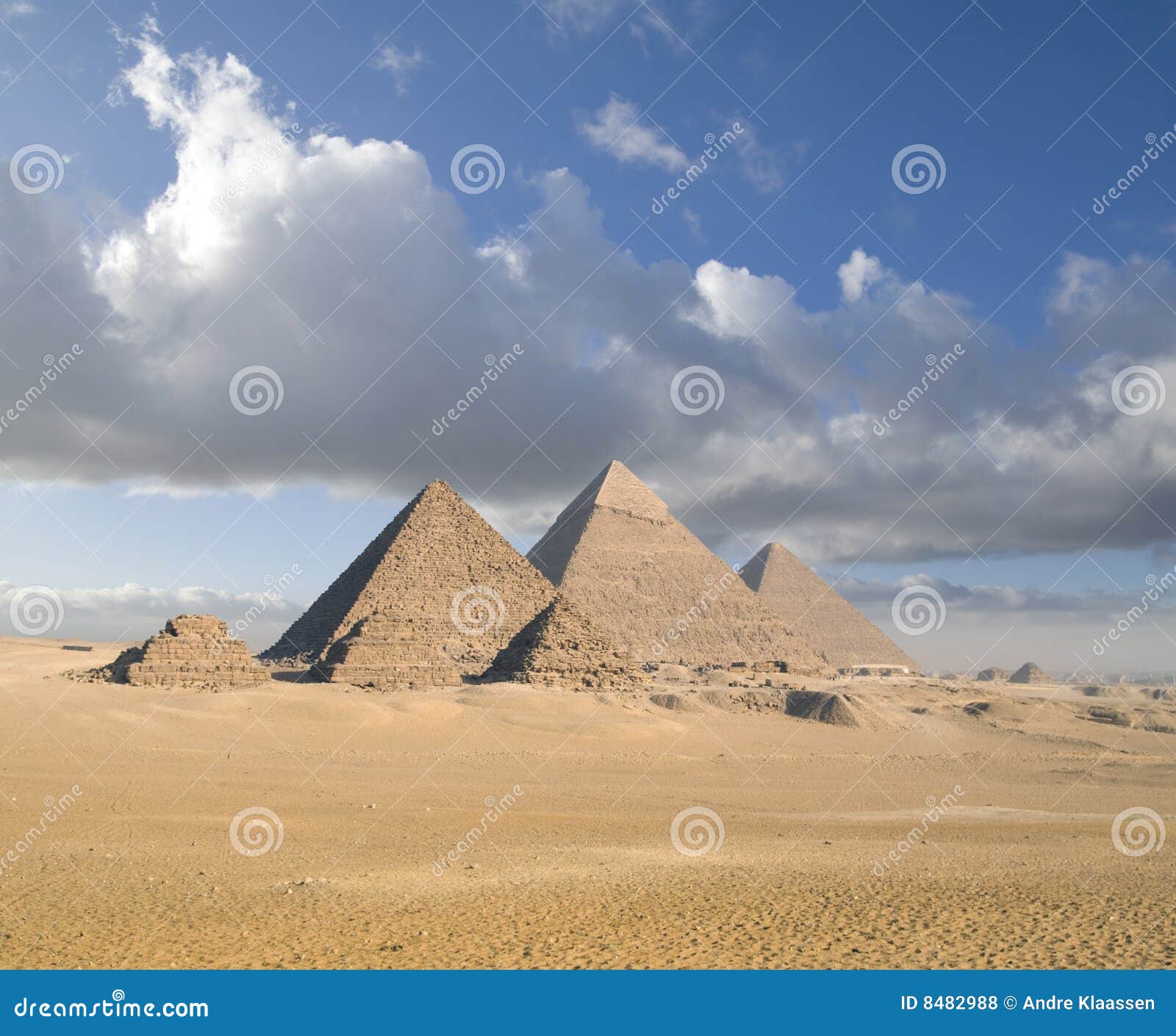 Giza Pyramids stock photo. Image of pharaoh, famous, high - 8482988