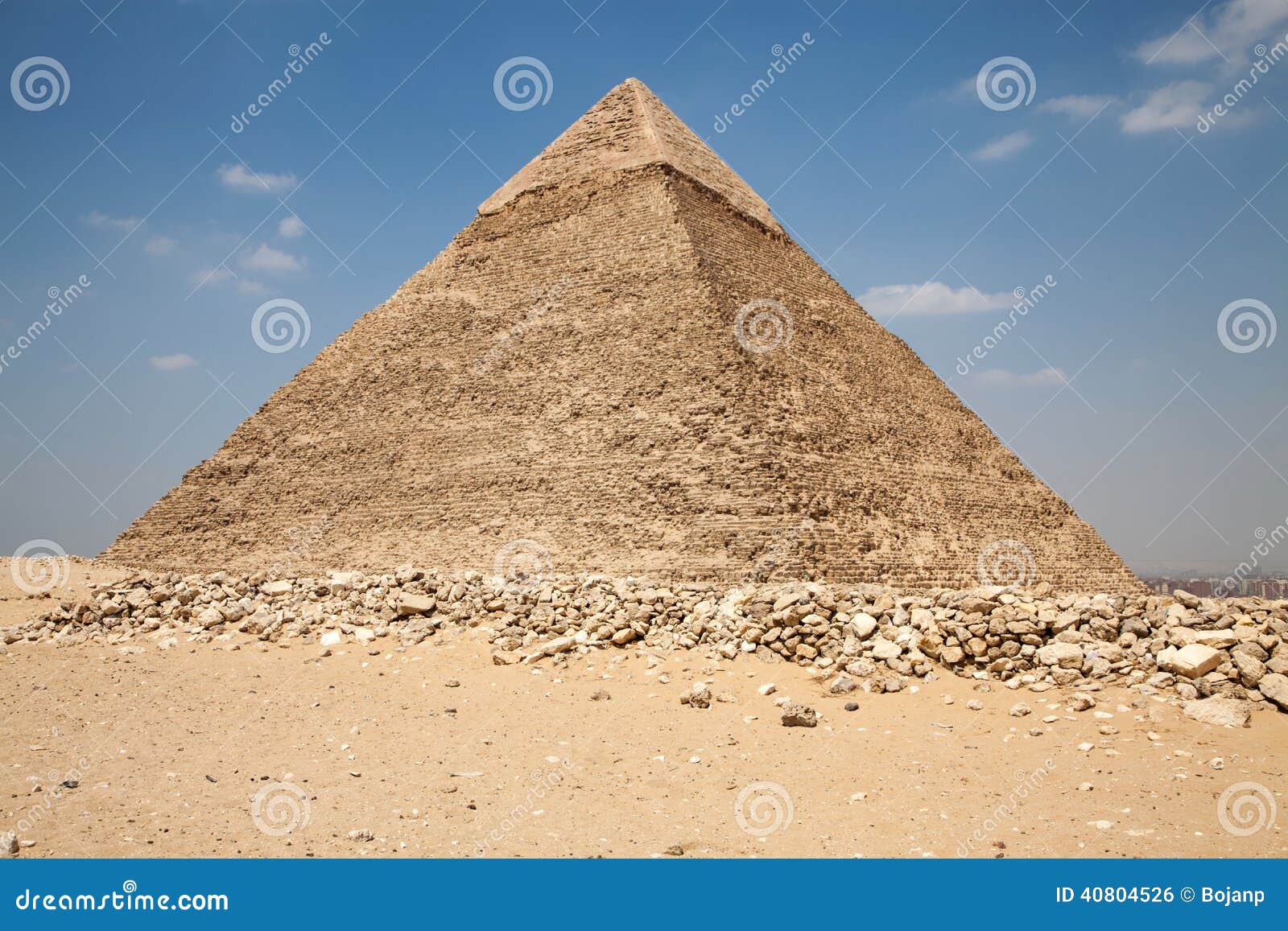 Giza pyramids stock photo. Image of shape, large, three - 40804526