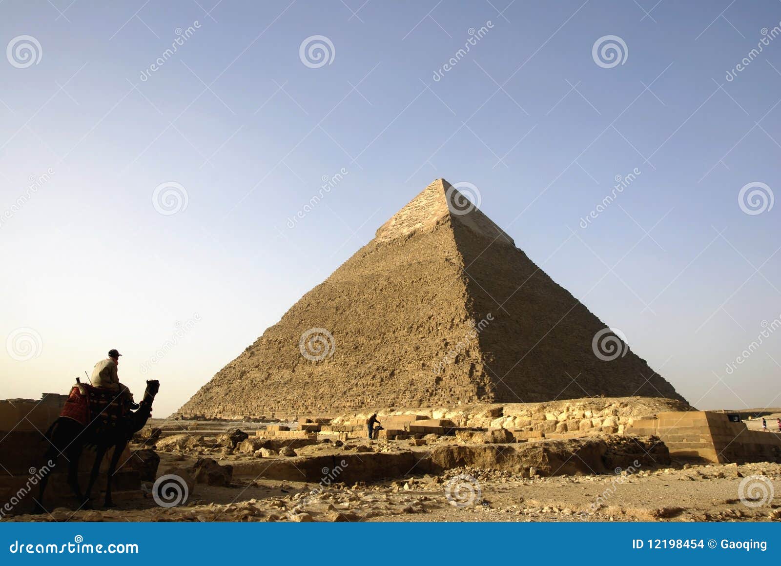 Giza Pyramids Panorama of Cairo,Egypt Stock Photo - Image of ramses ...