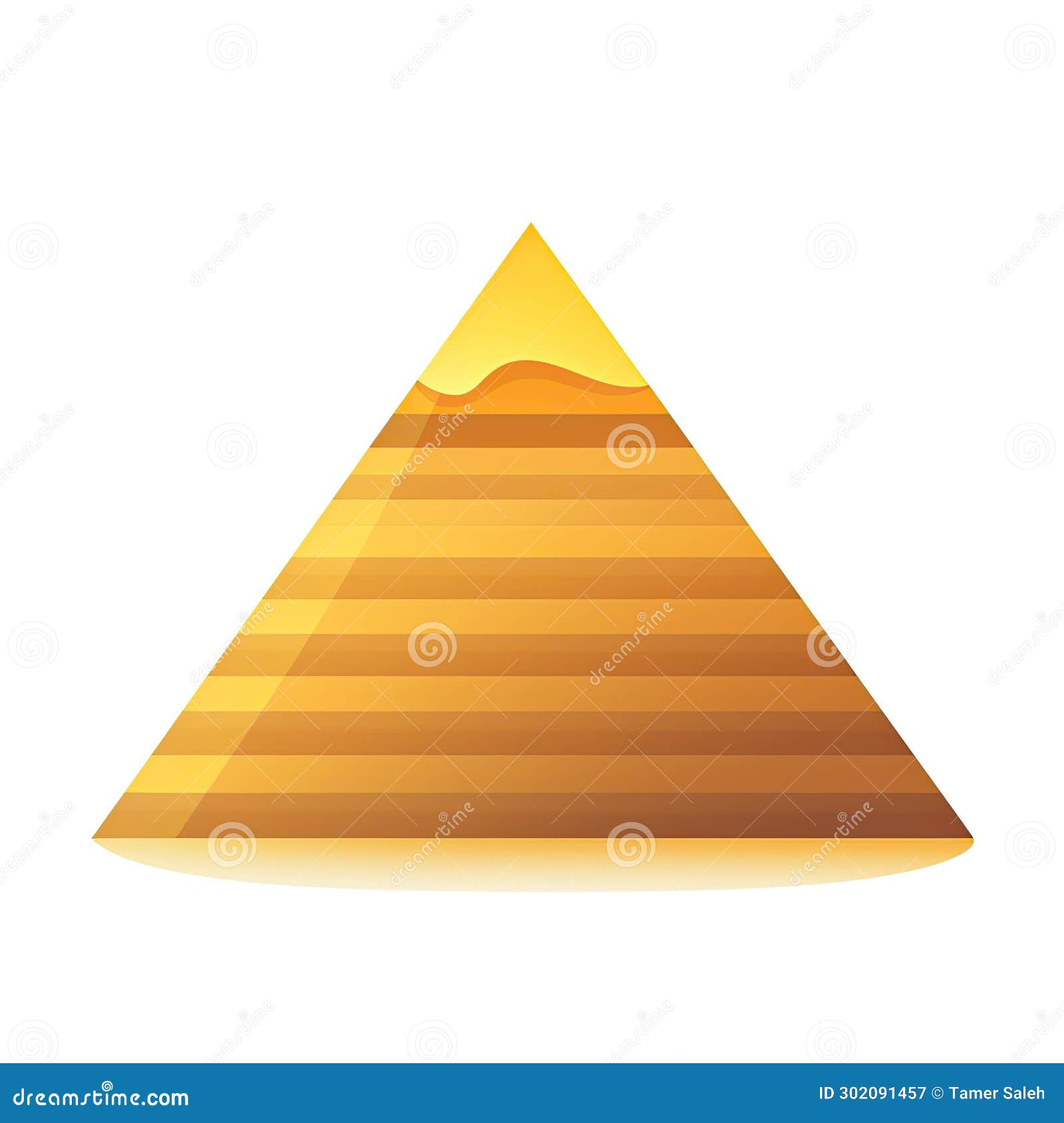 Giza Pyramids Vector Illustration. Stock Illustration - Illustration of ...